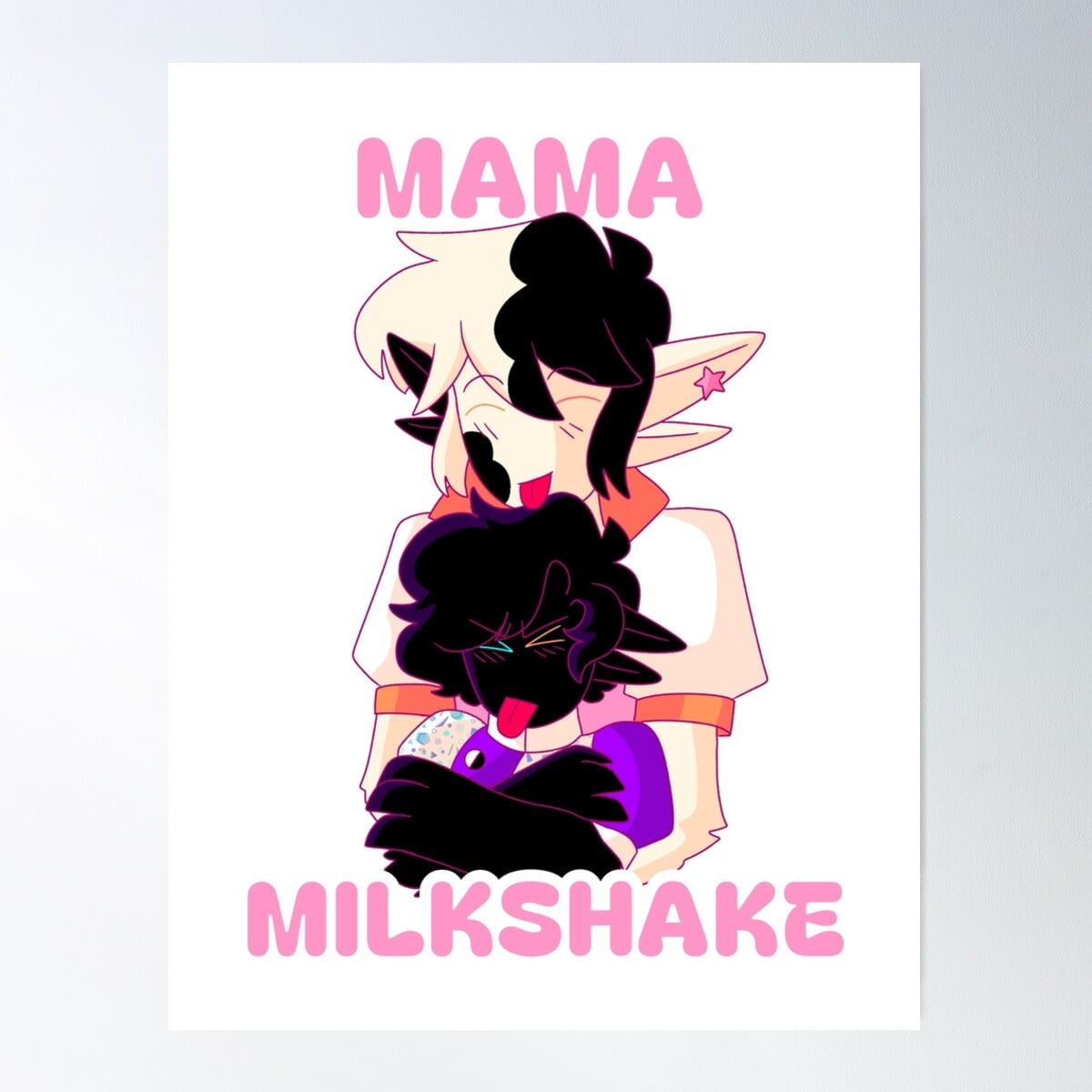 Mama Milkshake Poster Wall Art, Modern Wall Decor For Living Room ...