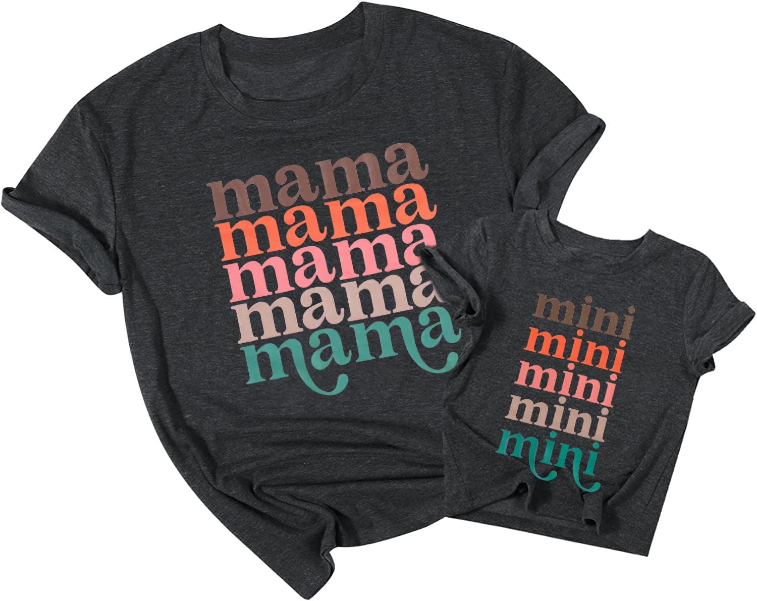 Mama Mini Shirt, Mommy And Me Matching Shirt, Cute Mama Mini Letter ...