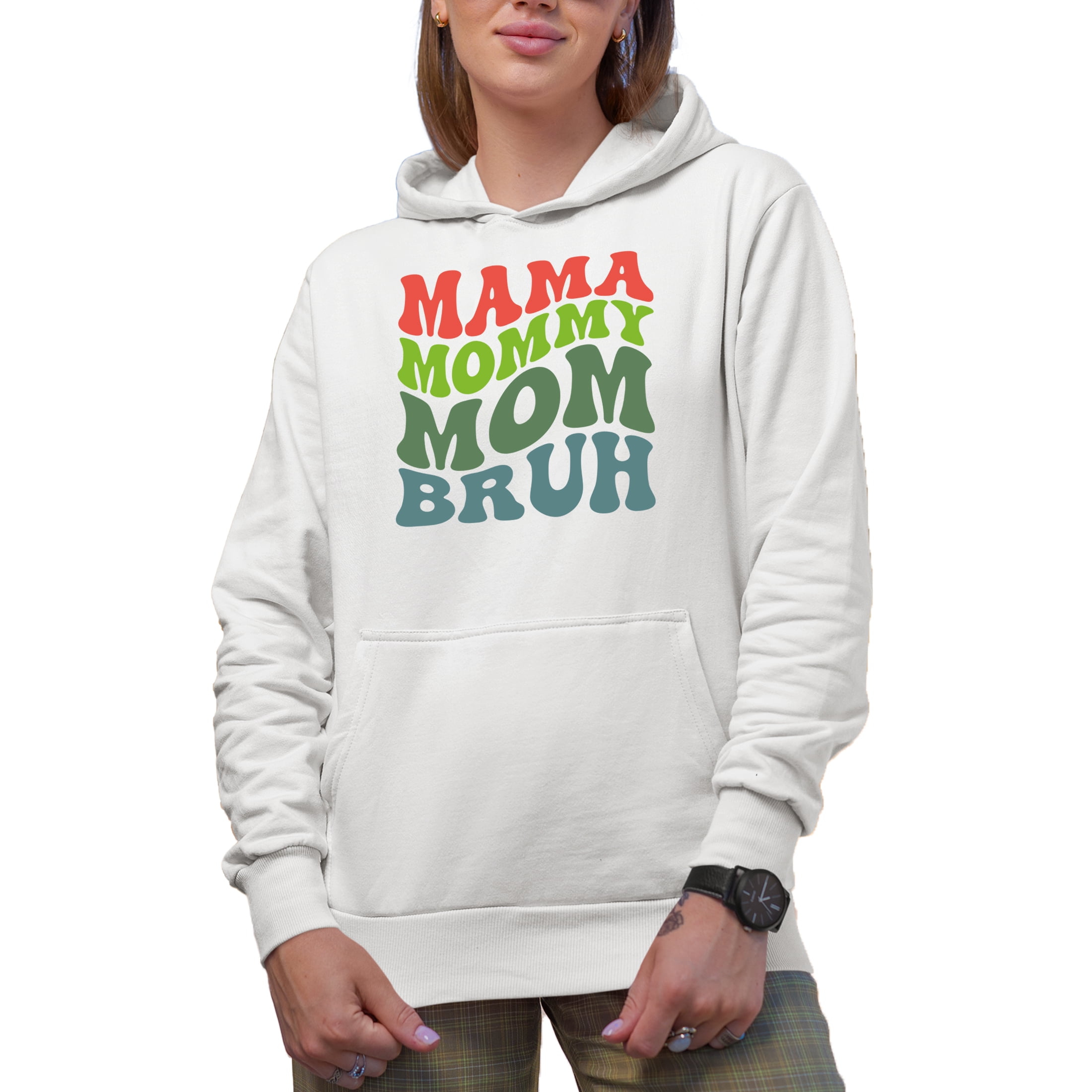 Mama, Mommy, Mom, Bruh, Cool Moms or Mothers Themed, Groovy Retro Wavy ...