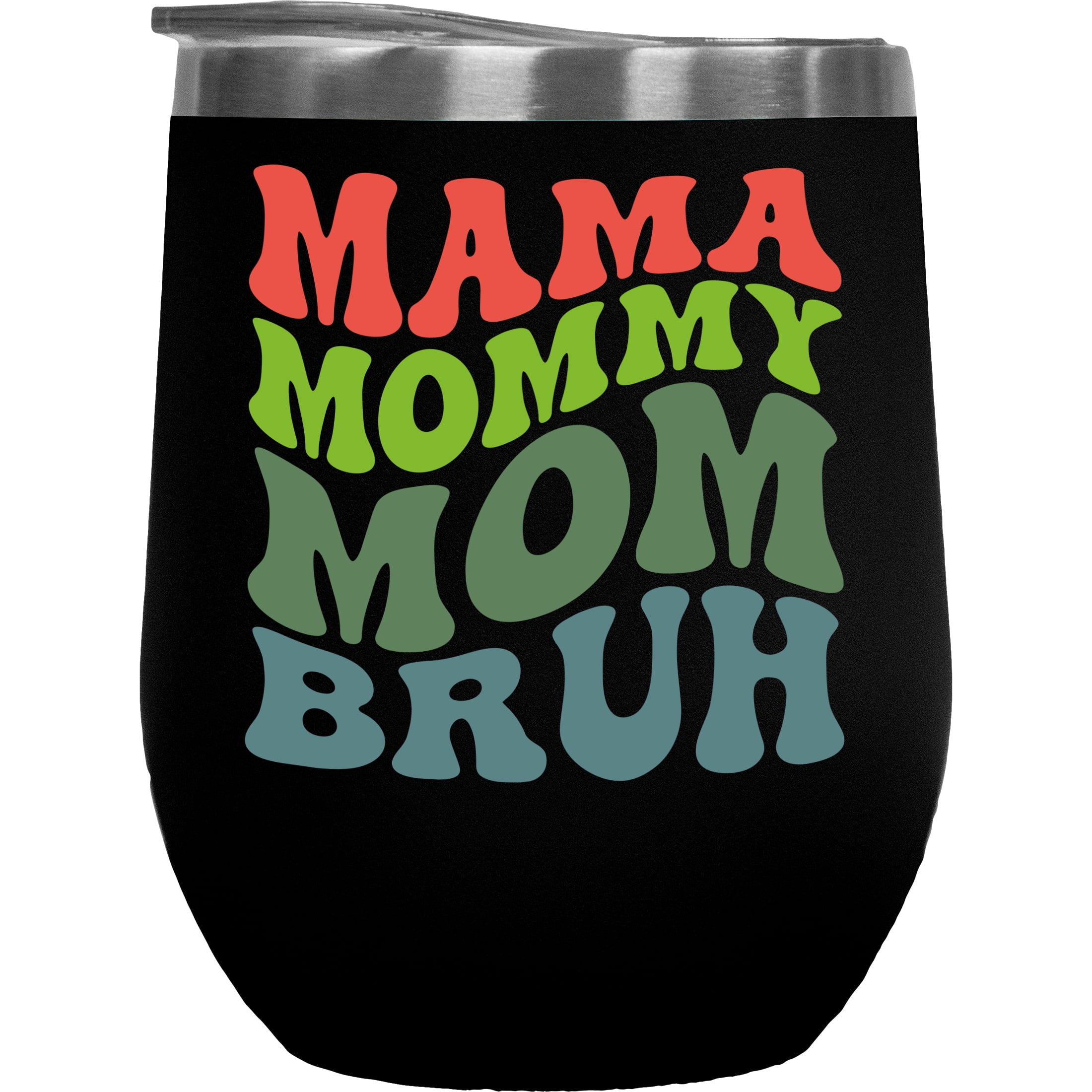 Mama, Mommy, Mom, Bruh, Mother of Boys Themed, Groovy Retro Wavy Text ...