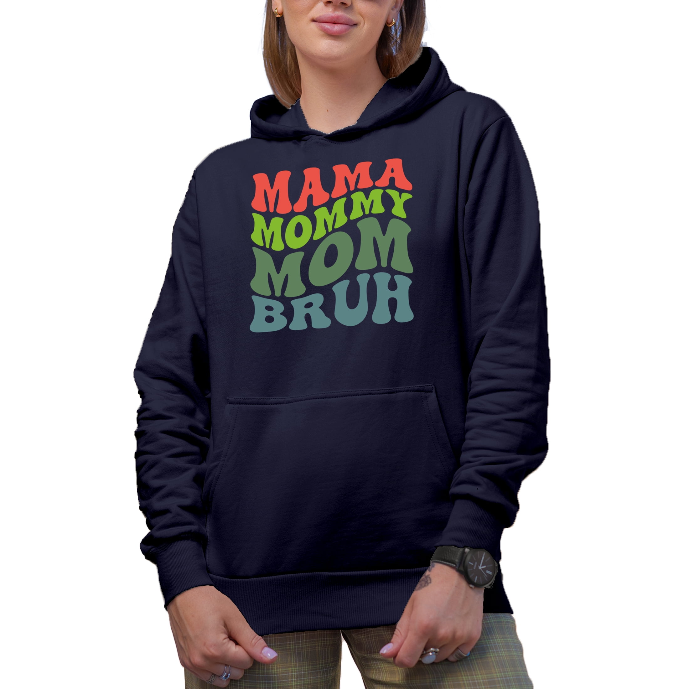 Mama, Mommy, Mom, Bruh, Mother of Boys Themed, Groovy Retro Wavy Text ...