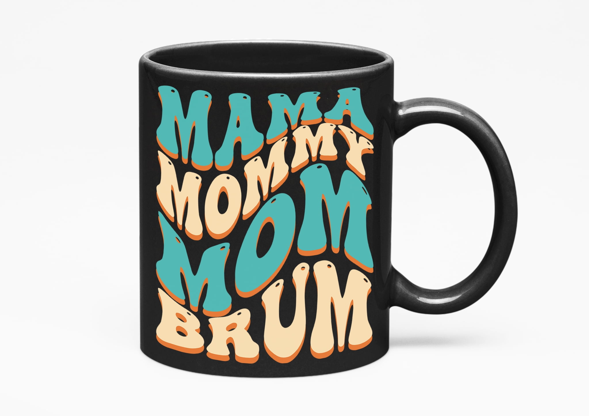 Mama, Mommy, Mom, Brum, Mother of Boys or Mother's Day Themed, Groovy ...