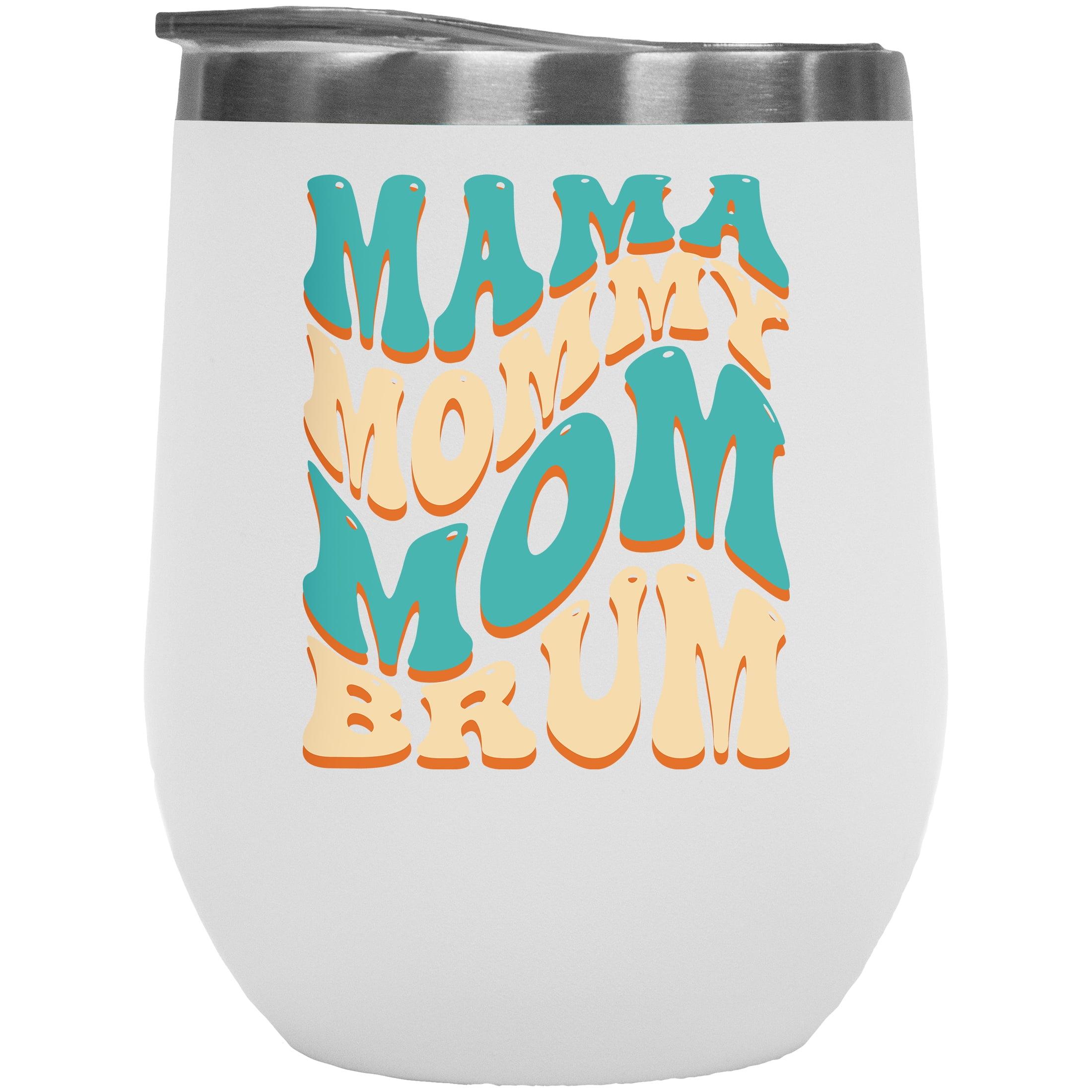 Mama, Mommy, Mom, Brum, Mother's Day Themed, Groovy Retro Wavy Text ...