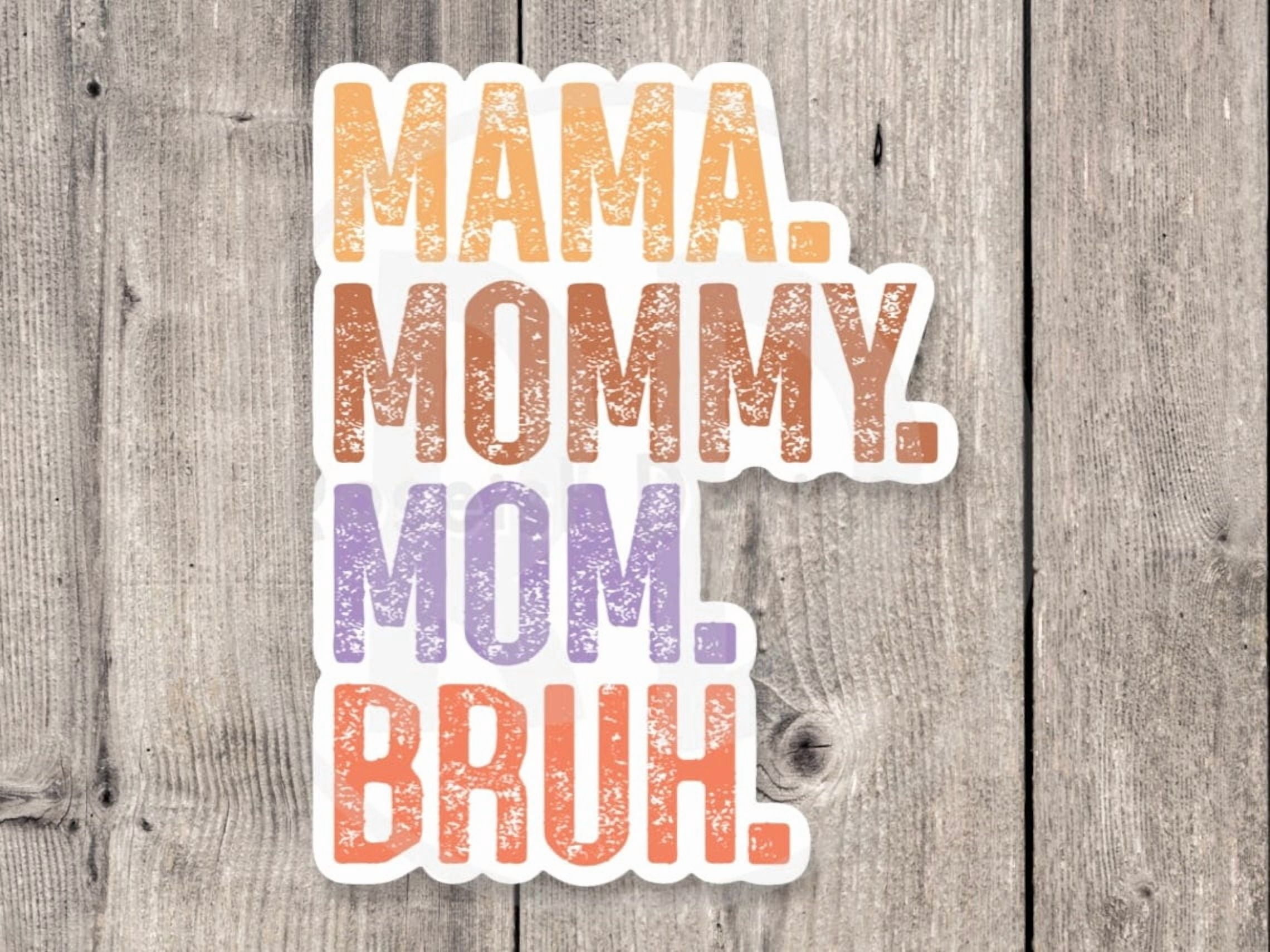 Mama Moms Retro Sticker - Walmart.com