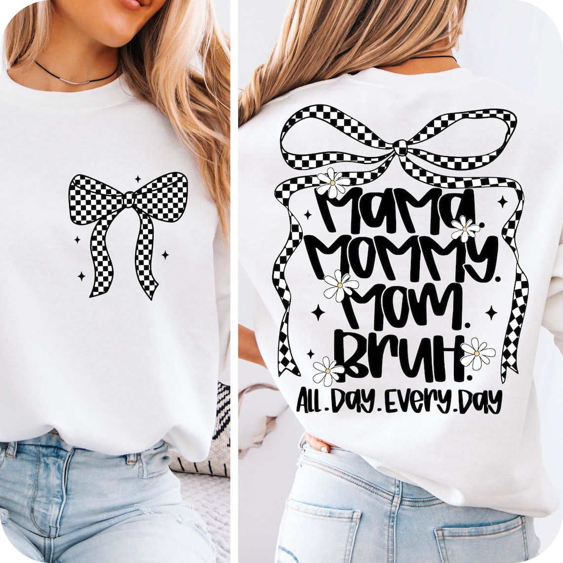 Mama Mummy Mom Bruh Png, Checkered Mama Coquette Png, Retro Mama Png ...