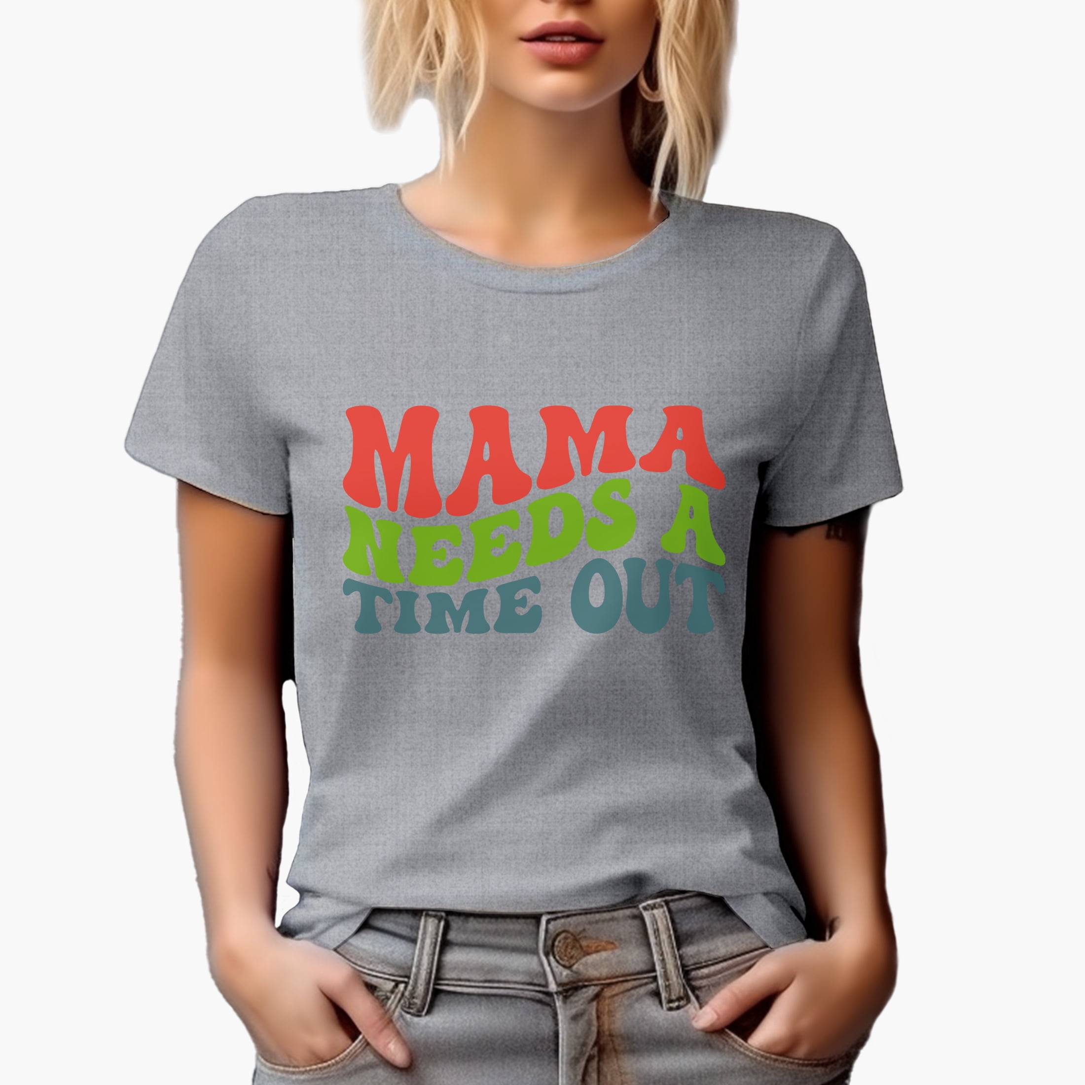 Mama Needs a Time Out, Rest for a Mom Quote, Groovy Retro Wavy Text ...