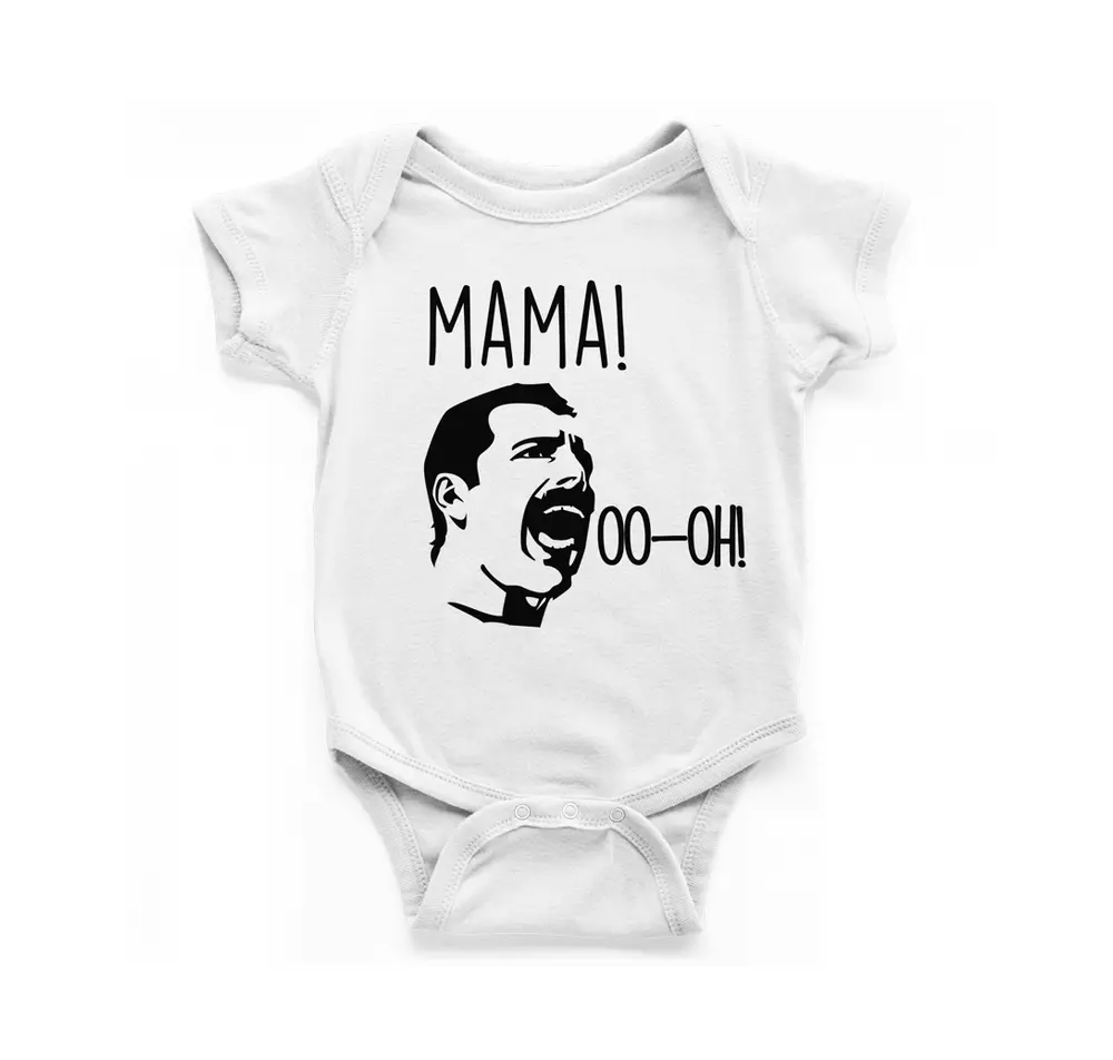 Mama Ooooh Bodysuit, Funny Saying Bodysuit, Queen Rock Band Gift ...
