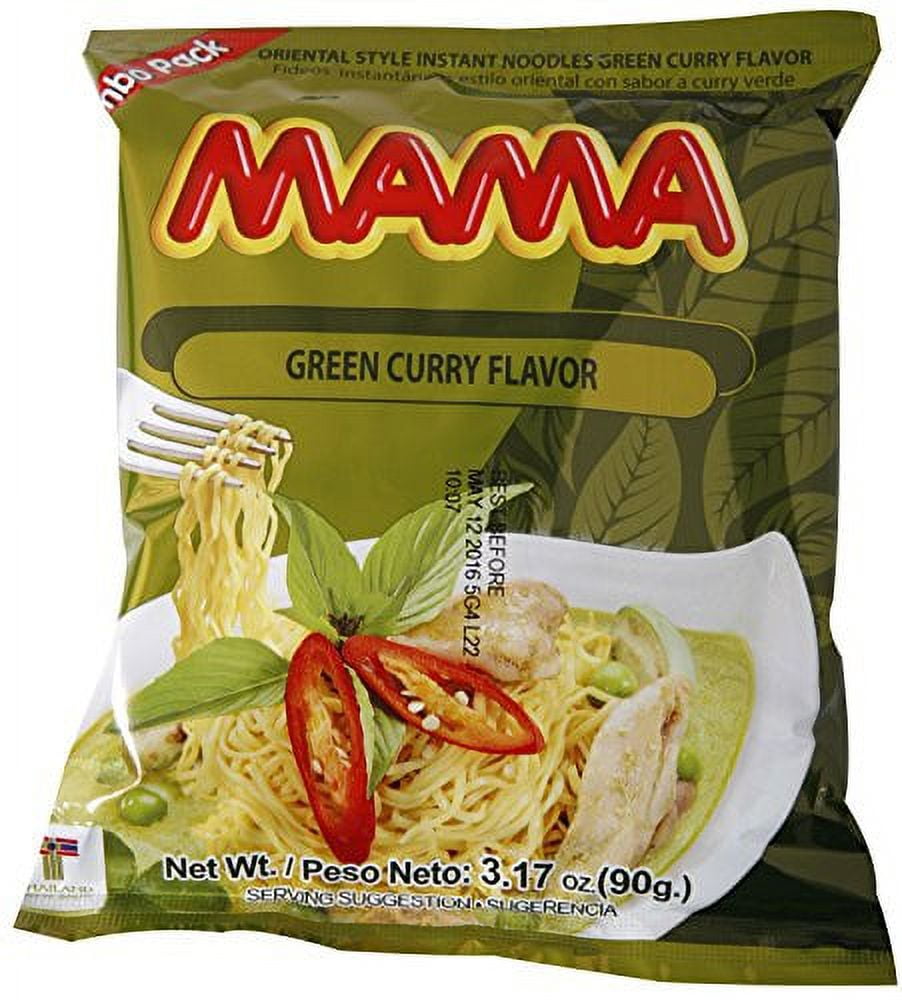 Mama Oriental Style Instant Noodles Green Curry - Walmart.com