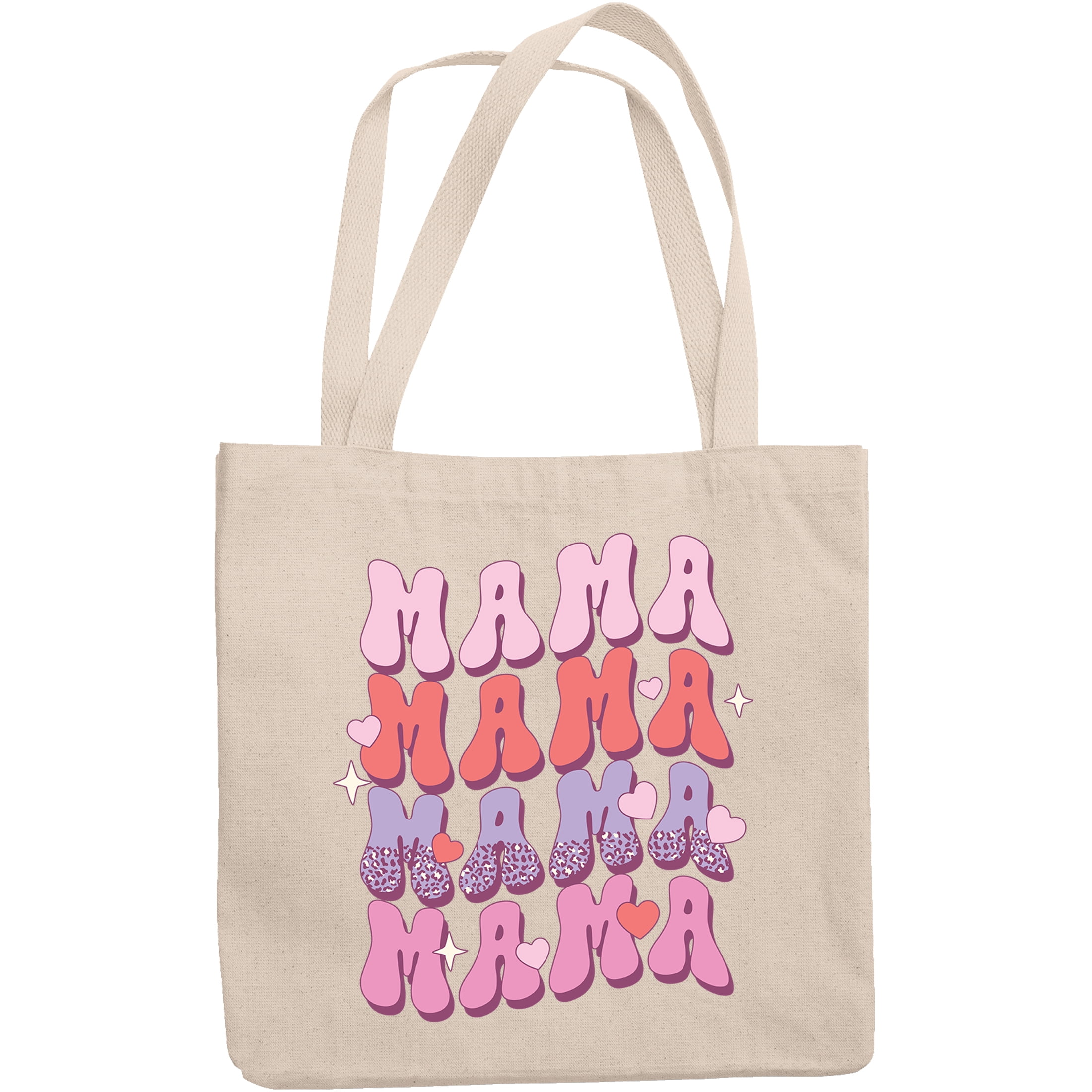 Mama, Retro Groovy Wavy Text Mother's Day Art Merch Gift, 12oz Canvas ...