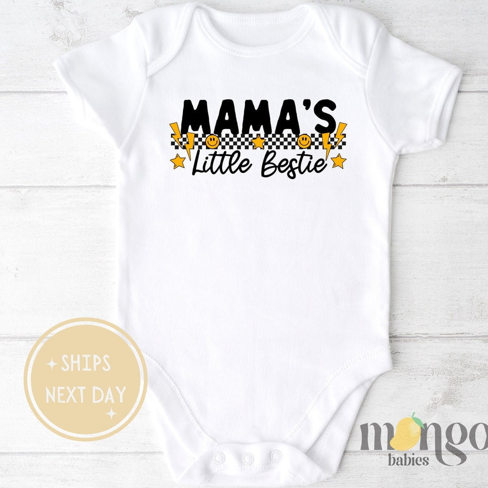 Mama'S Little Bestie Baby Onesies Cute Baby Clothes For Baby Gift For ...