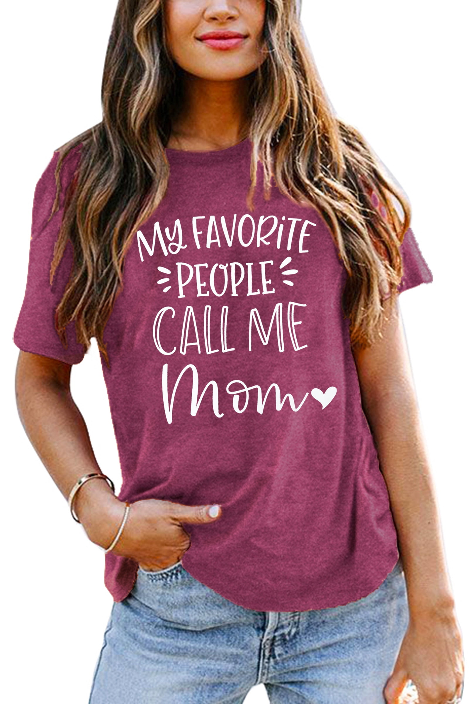 Mama Shirt My Favorite People Call Me Mom Shirts for Womens T Shirt Mom ...