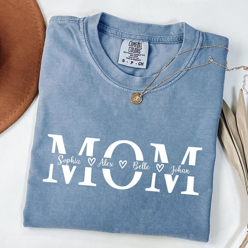 Mama Style Graphic Tee Layout Casual Family Theme Shirt Comfort Colors ...