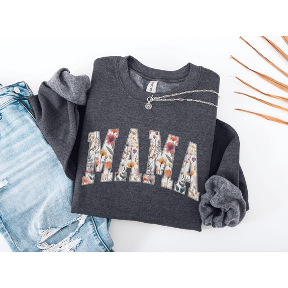 Mama Sweatshirt, Floral Mama Sweatshirt, Mothers Day , Girly Aesthetic ...