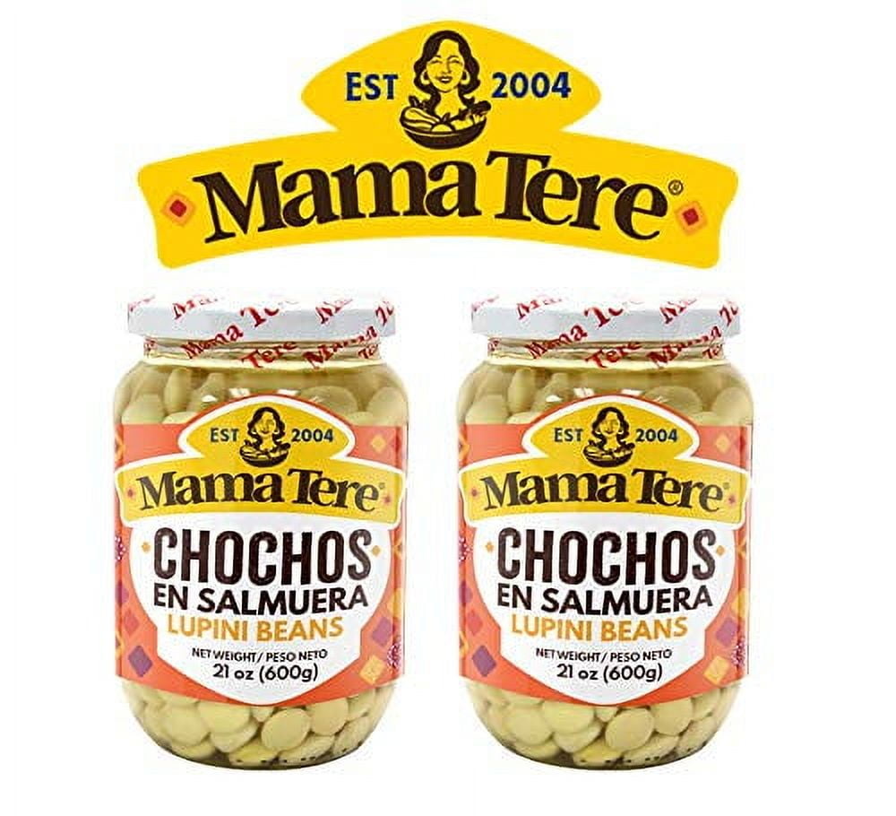 Mama Tere Chochos en Salmuera – Lupini Beans in Brine (2 Jars of 500g ...