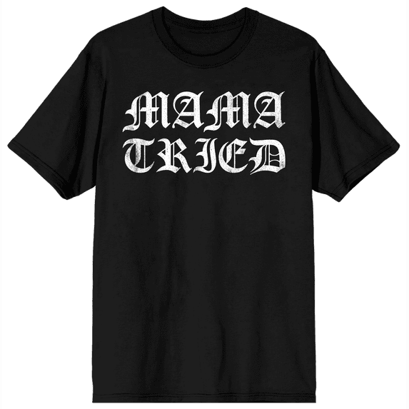 Mama Tried Old English Men's Short Sleeve Graphic T-Shirt-6XL - Walmart.com