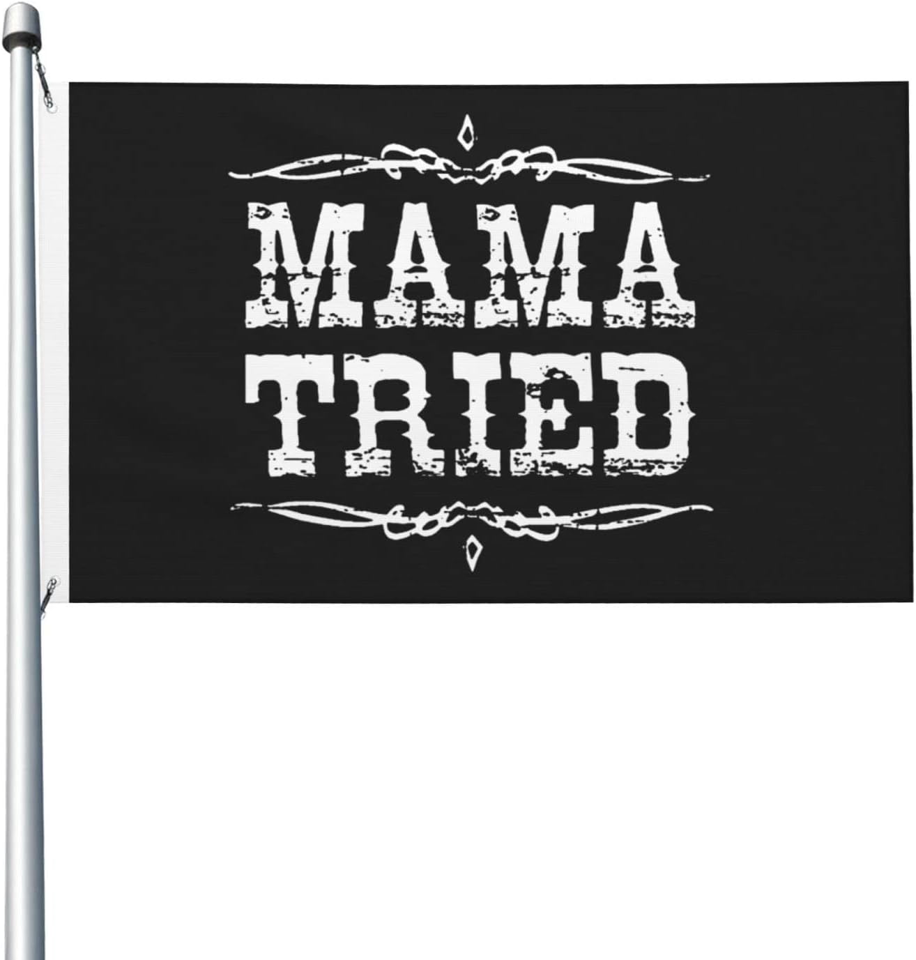 Mama Tried Retro Country Music Flags 3x5 Ft Double Sided Flag ...
