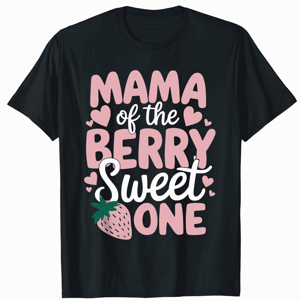 Mama of The Berry Sweet One First Birthday T-Shirt - Walmart.com