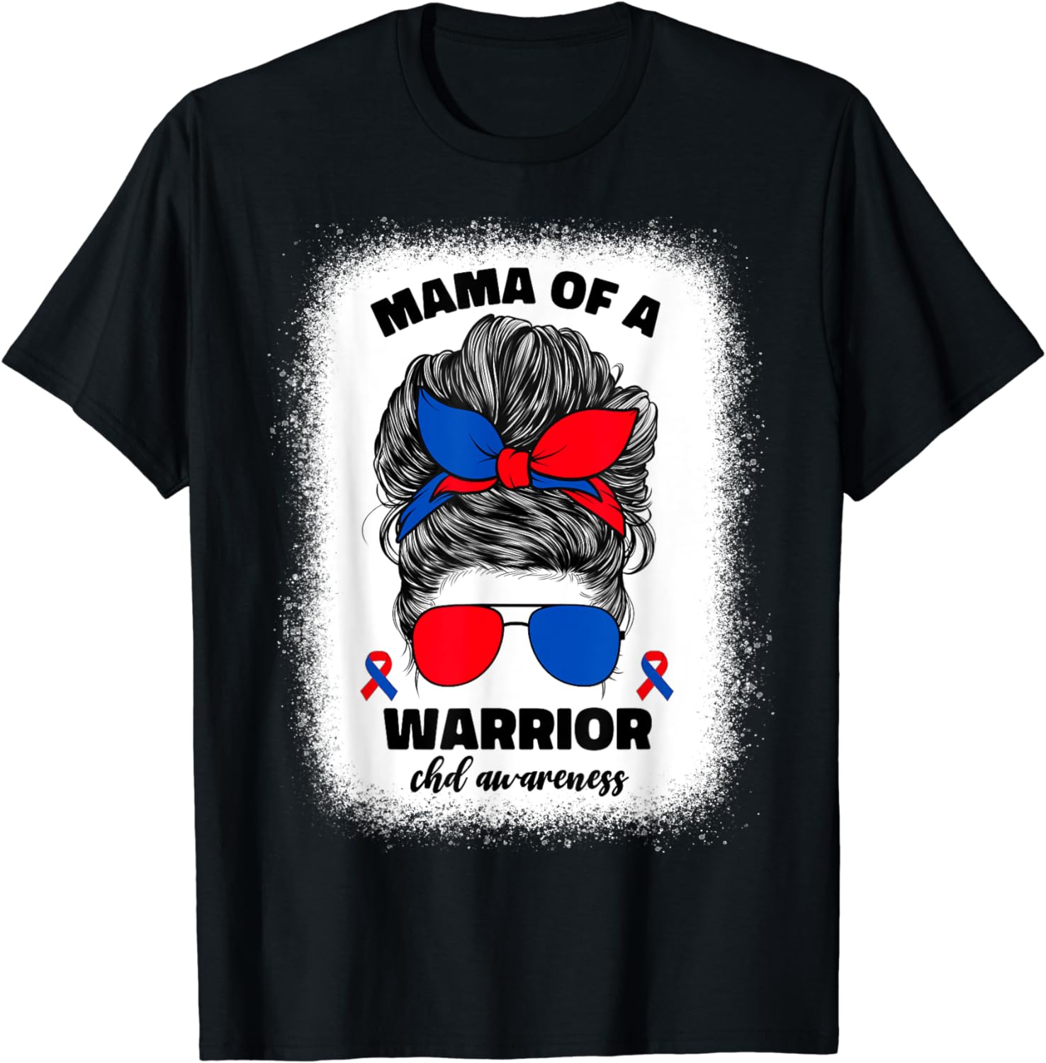 Mama of a Warrior CHD Congenital Heart Defect Awareness CHD T-Shirt ...