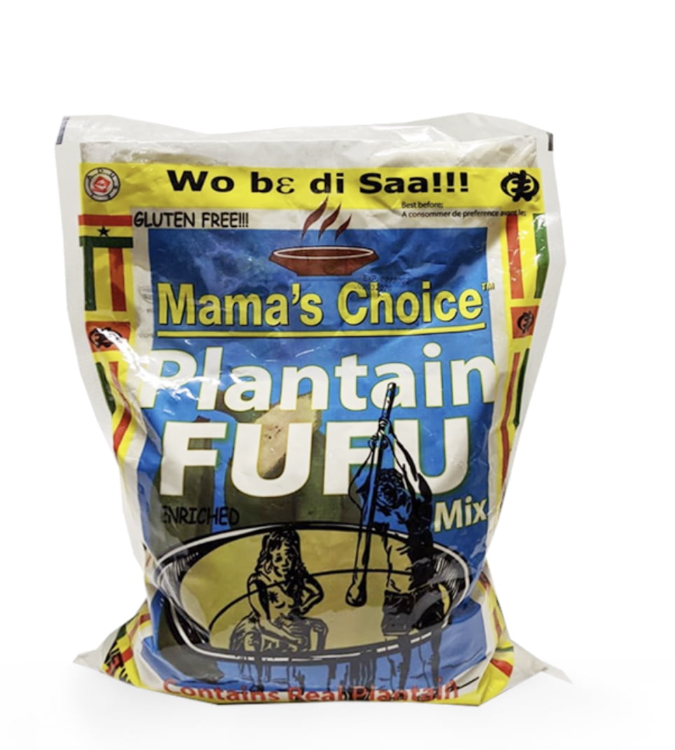 Mama's Choice Gluten-Free Plantain FUFU MIX with Cassava (4lb Pack ...