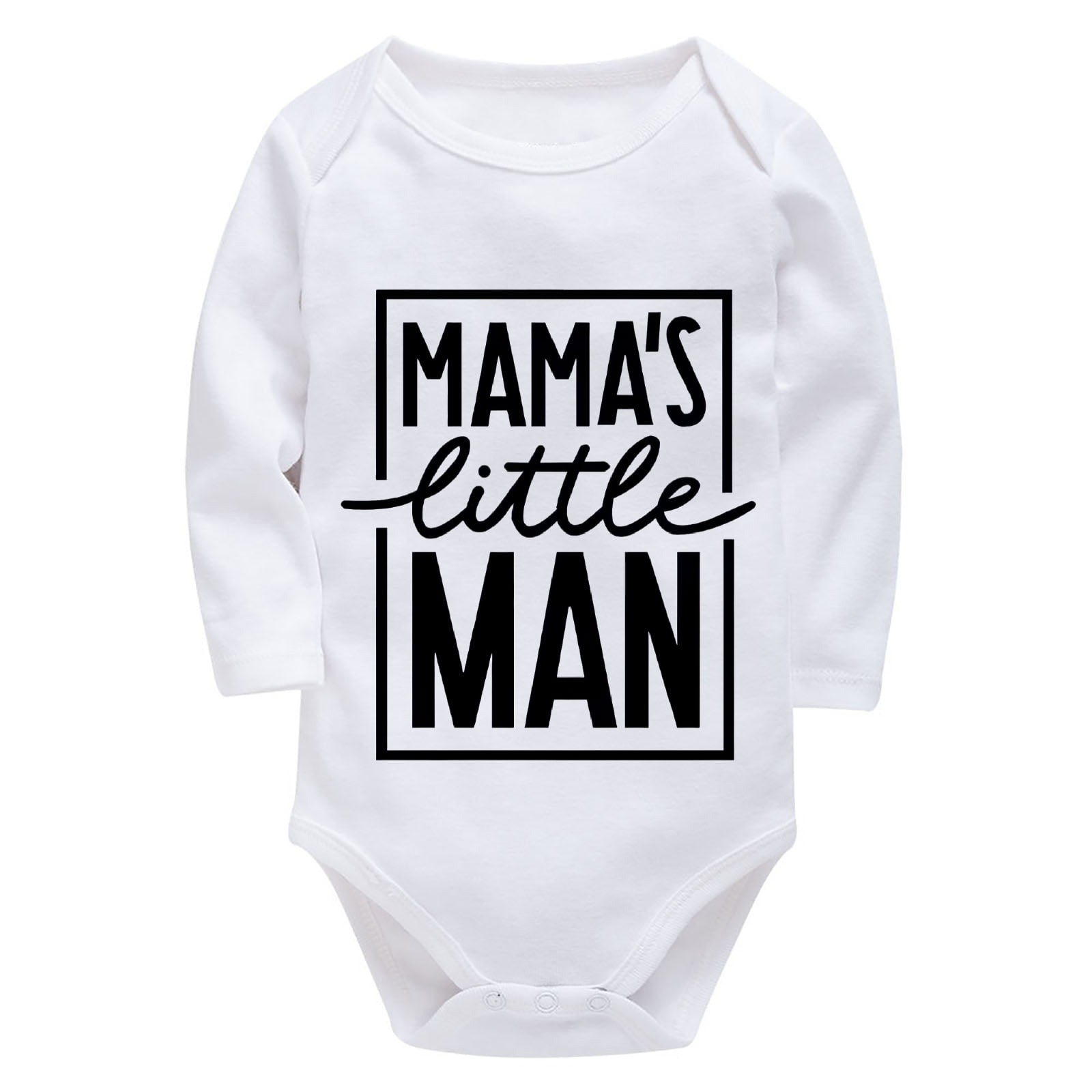 Mama's Little Man Body Suits for Baby Girls Long Sleeve Bring Home Baby ...