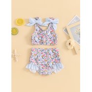 Disney Princess Elsa Bathing Suit: Little Girls Swimwear, Kids 2-Piece ...