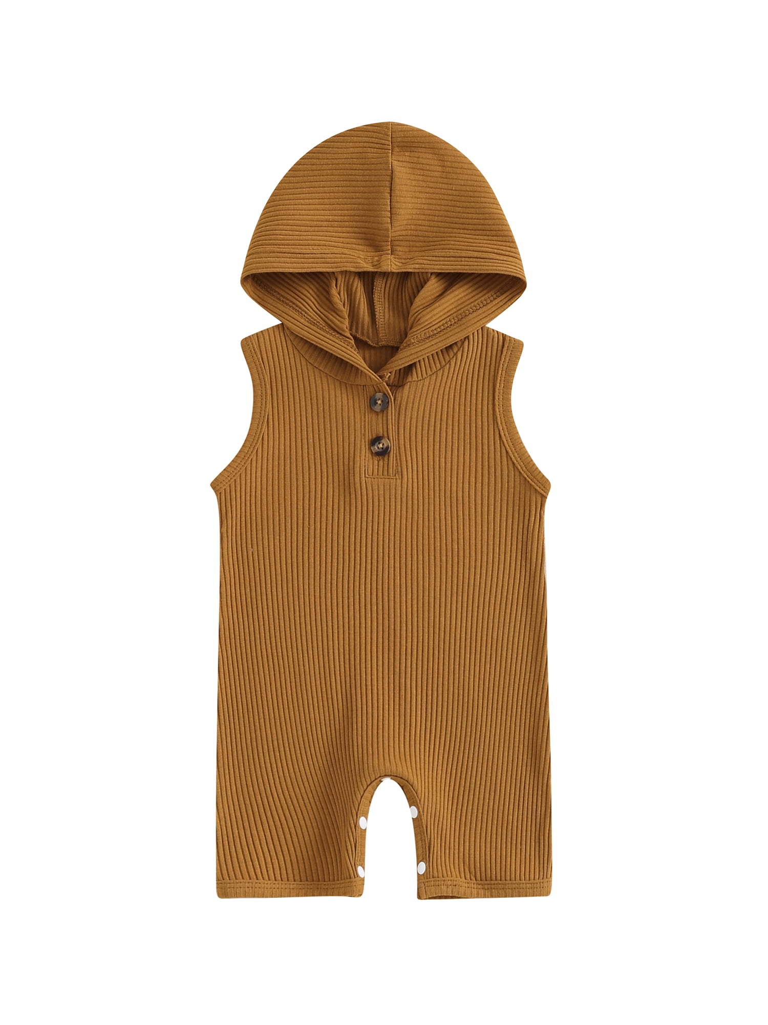 Mama's sunshine Infant Boy Summer Tank Romper Solid Color Ribbed ...