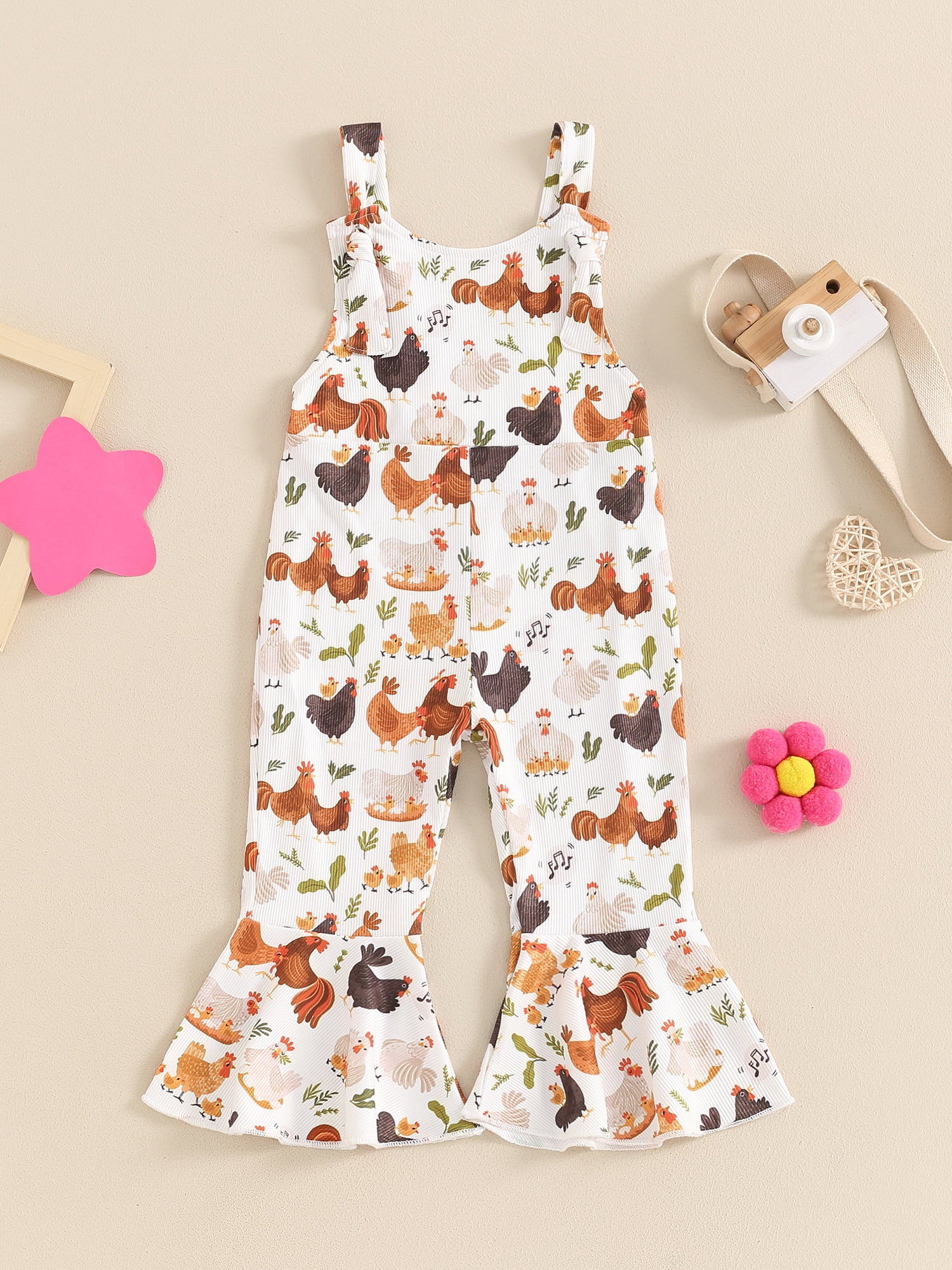 Mama's sunshine Little Girl Summer Casual Cute Farm Chicken Floral ...