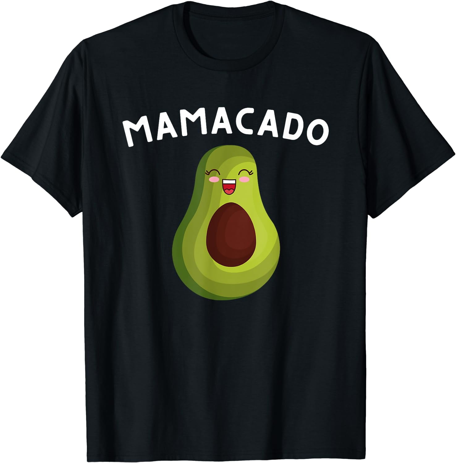Mamacado Mom Pregnancy Announcement - Avocado & Guacamole T-Shirt Black ...