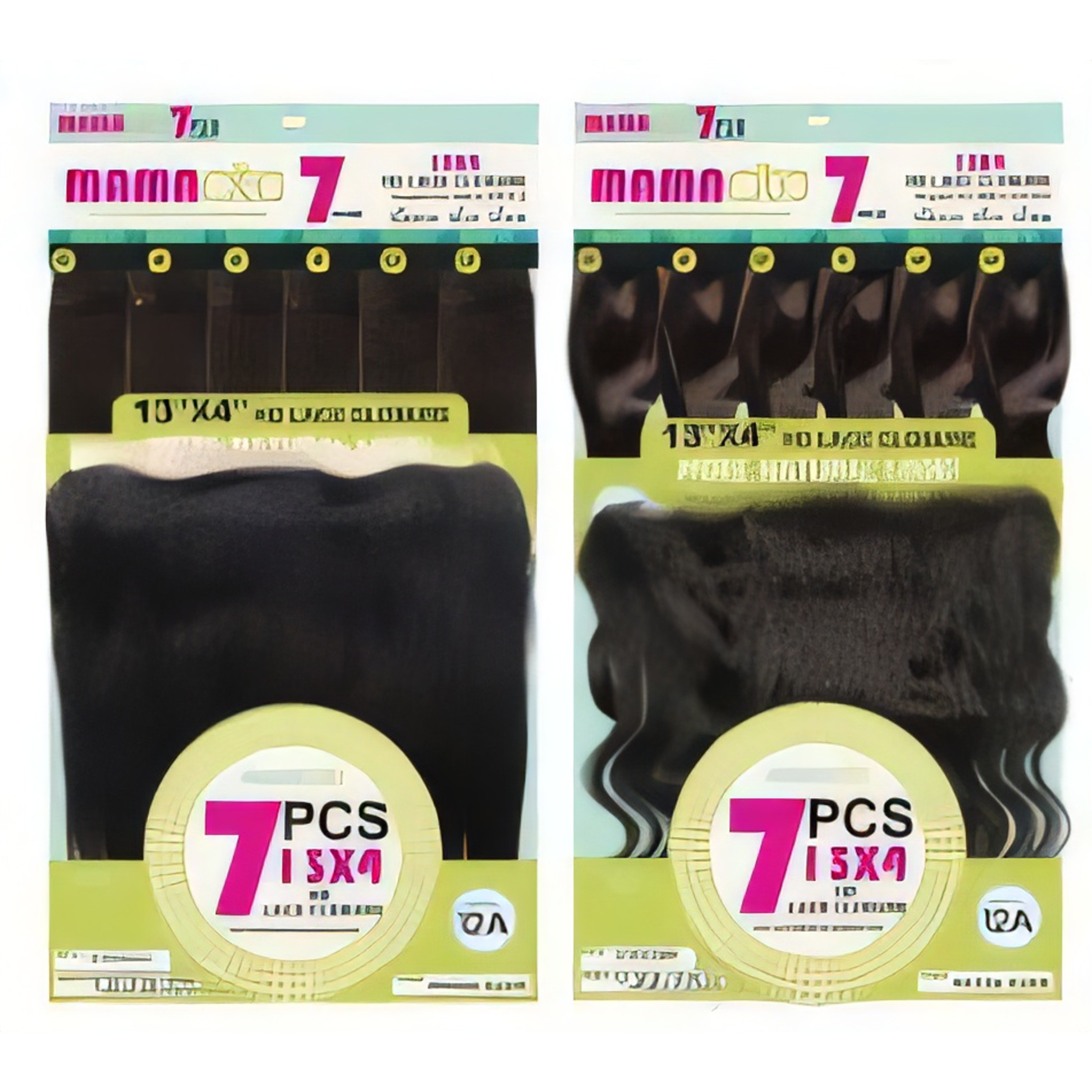 Mamacita 100% Raw Brazilian Human Hair 7pcs Bundle W/ 13x4 Hd Lace ...