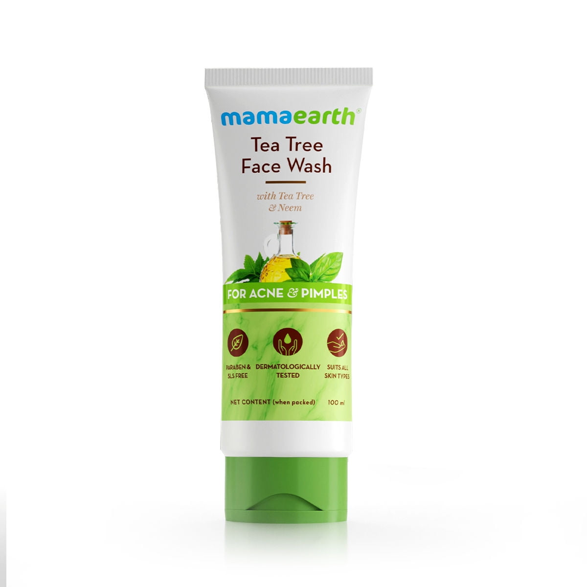 Mamaearth Face Wash With Tea Tree Oil And Neem Extract For Acne ...