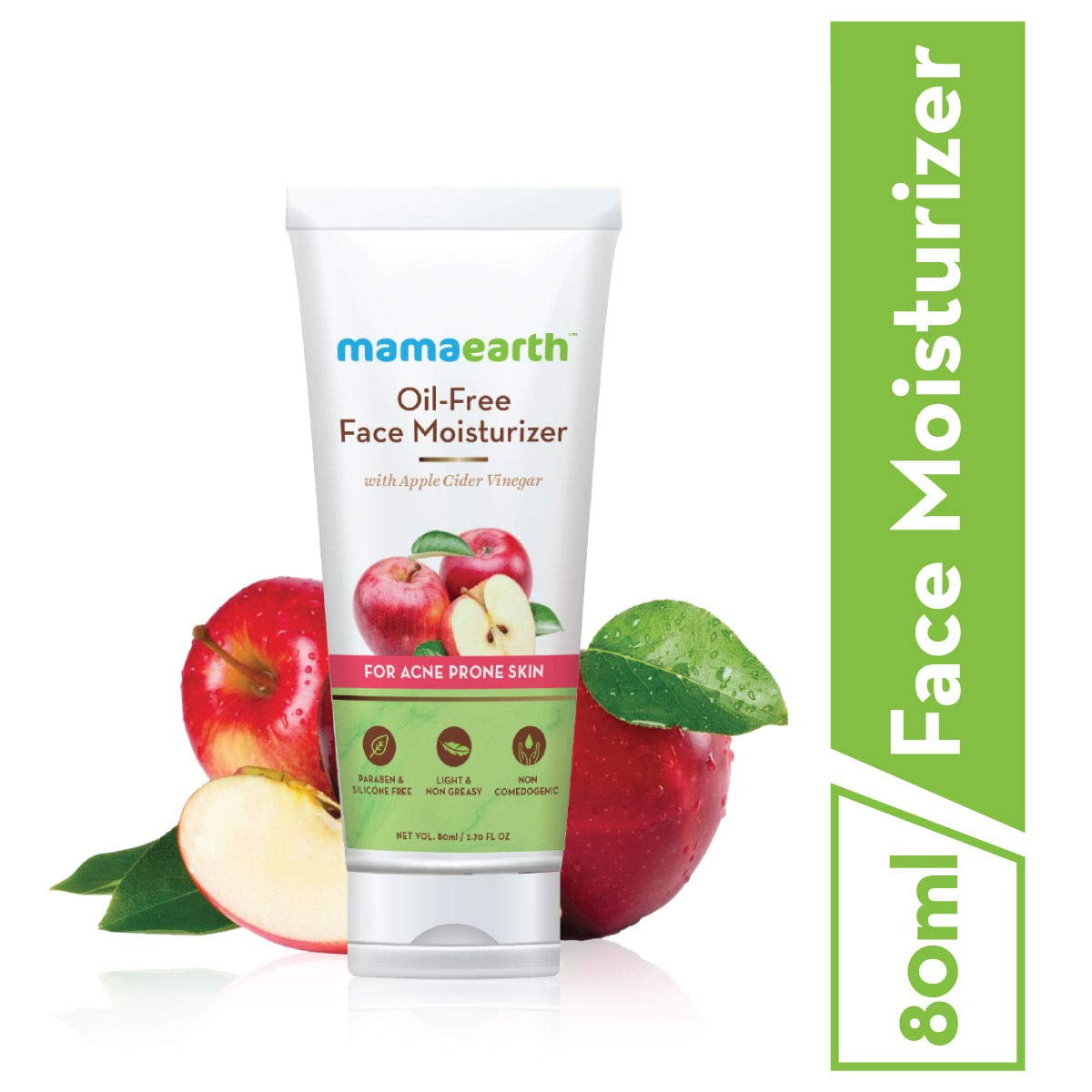 Mamaearth Oil-Free Moisturizer For Face With Apple Cider Vinegar For Acne Prone Skin, 80 ml ...