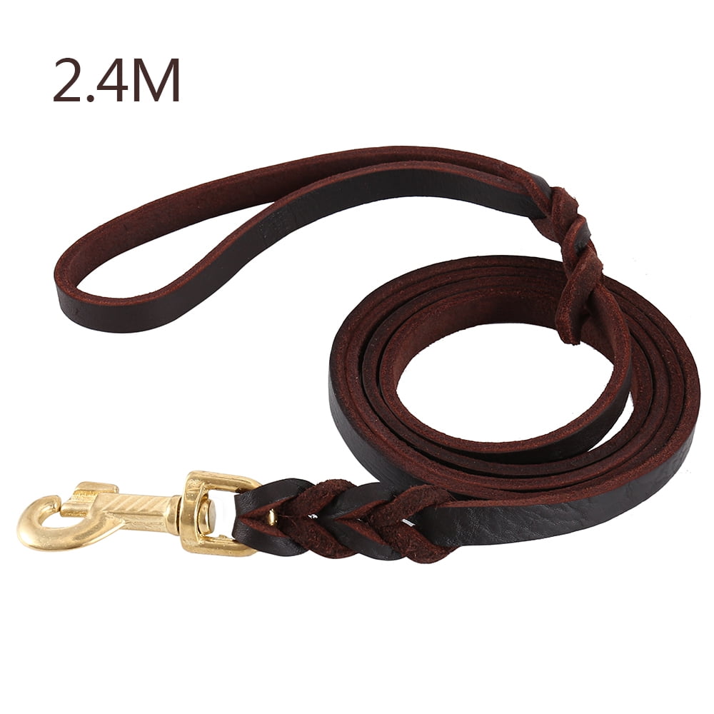 Mamamax Braided Leather Dog Leash,Leather Heavy Duty Training Leash ...