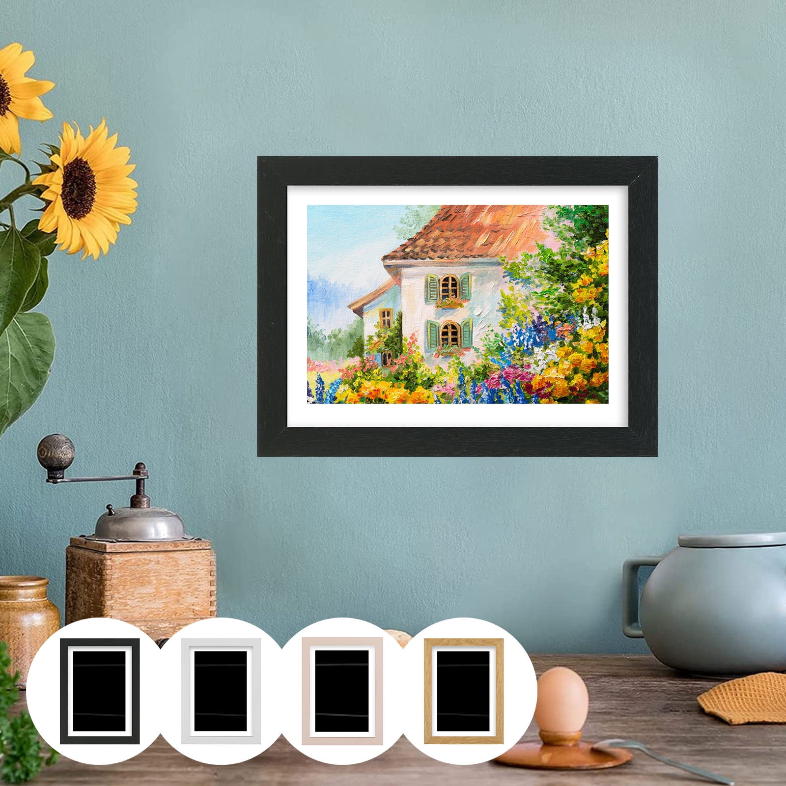 Mamamax Kids Art Frame with 12 Colored Pencils,A4 Front Opening Photo ...