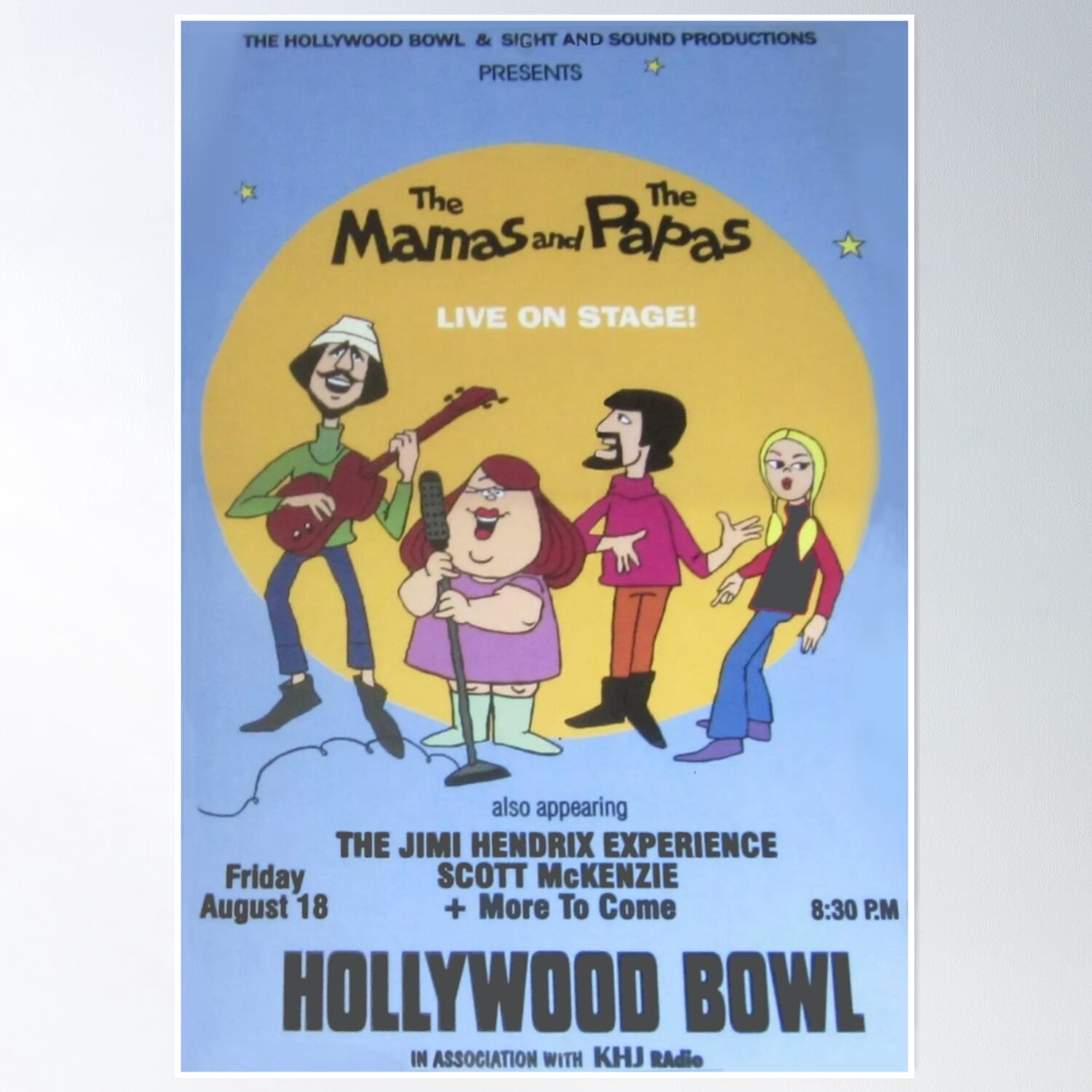 Mamas And Papas Poster Wall Art, Modern Wall Decor, 24x36 UNFRAMED ...