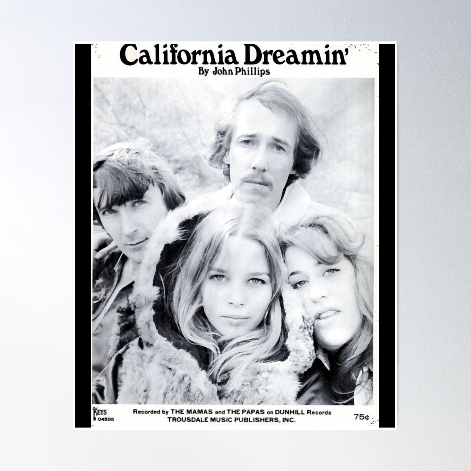 Mamas And Papas Poster Wall Art, Modern Wall Decor, 8x12 UNFRAMED ...