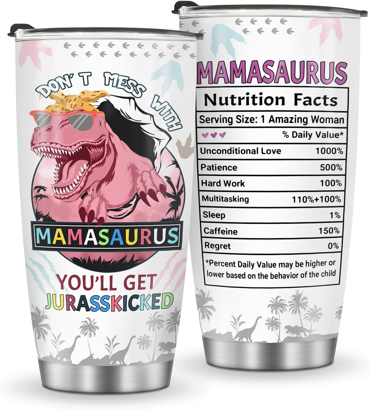 Mamasaurus Mom Tumbler Gifts from Daughter - Thank You Gifts for ...