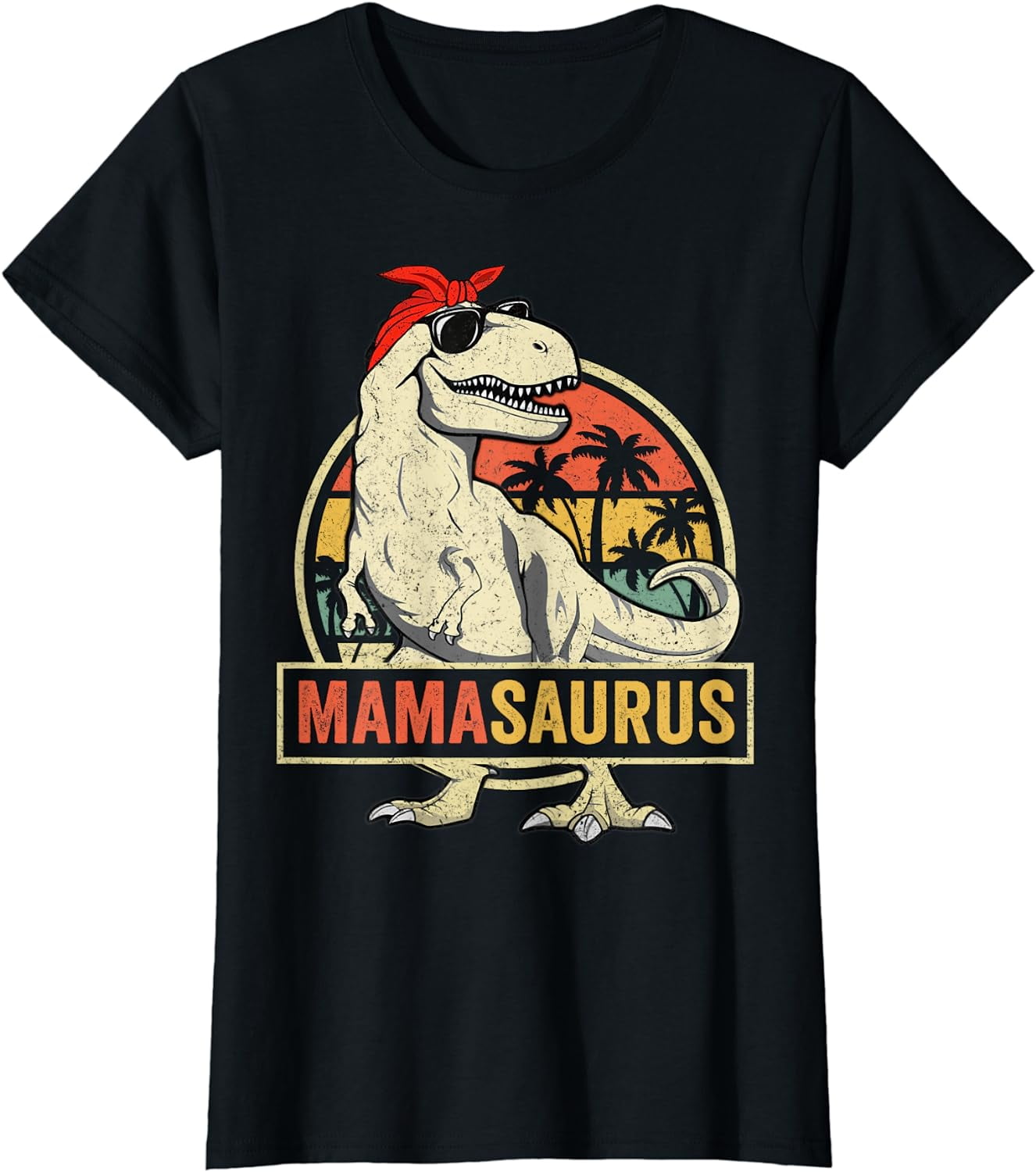 Mamasaurus T Rex Dinosaur Mama Saurus Family Matching Women T-Shirt ...