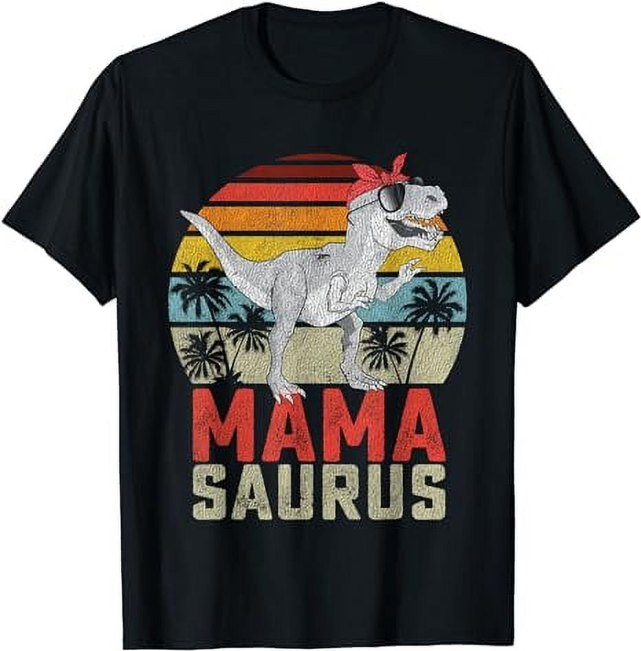 Mamasaurus T Rex Dinosaur Mama Saurus Family Matching Women T-Shirt ...