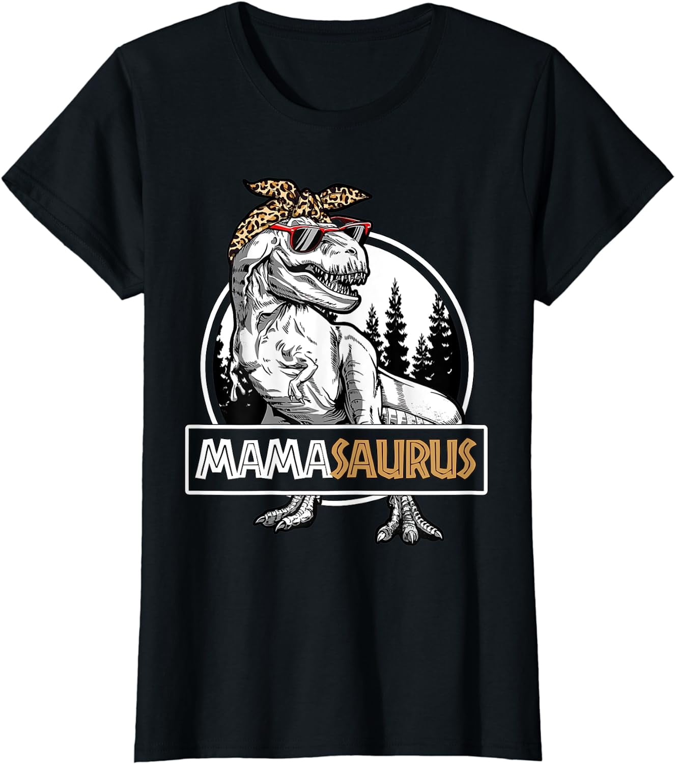 Mamasaurus T Rex Dinosaur Mama Saurus Family Matching Women T-Shirt ...