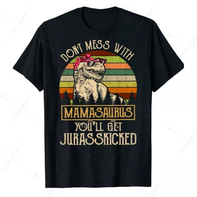Mamasaurus T-Shirt Vintage Mom Mama Saurus Mother's day Gifts For ...