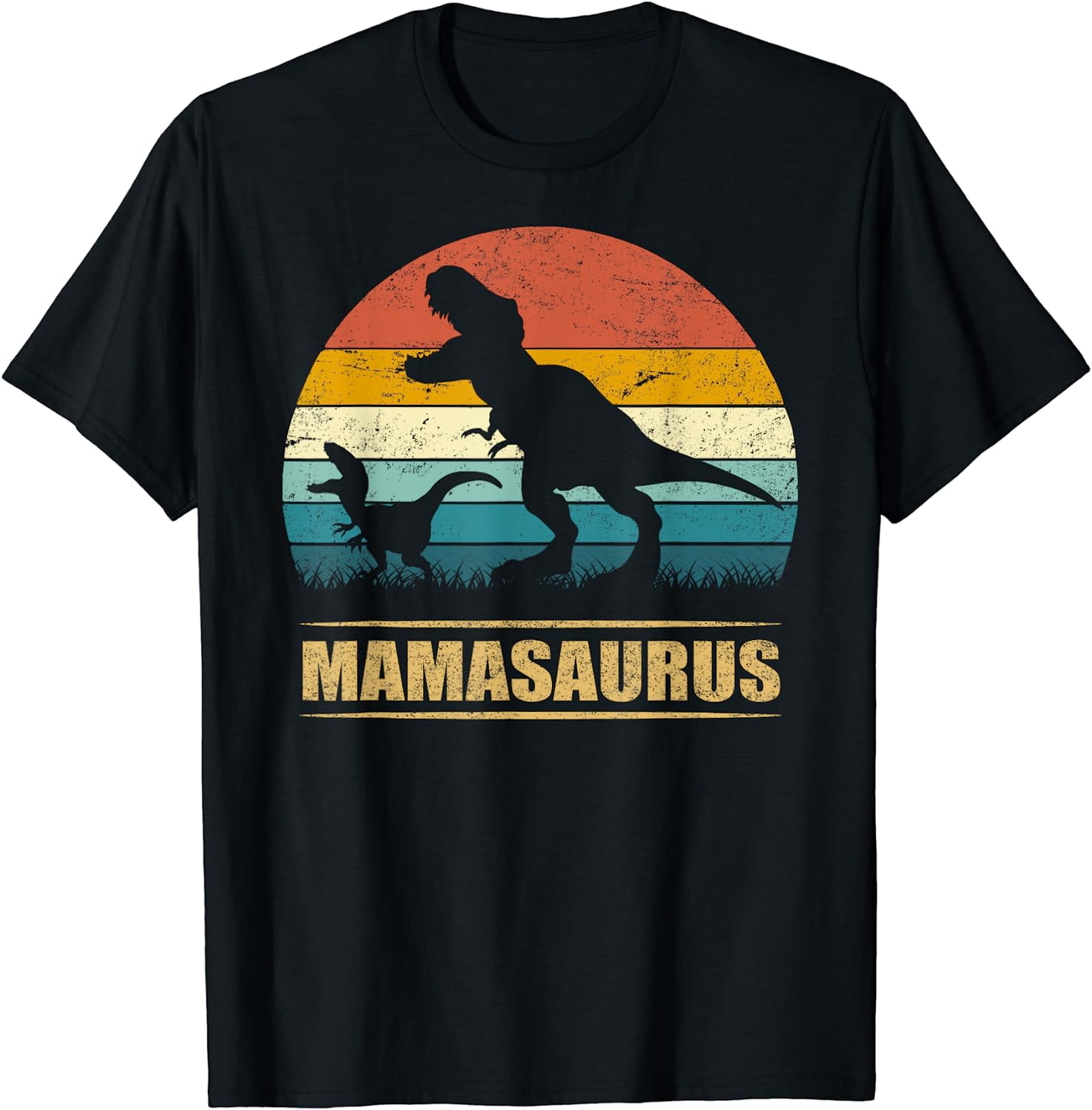 Mamasaurus T rex Dinosaur Mama Saurus Mother's Day Gifts T-Shirt Black ...
