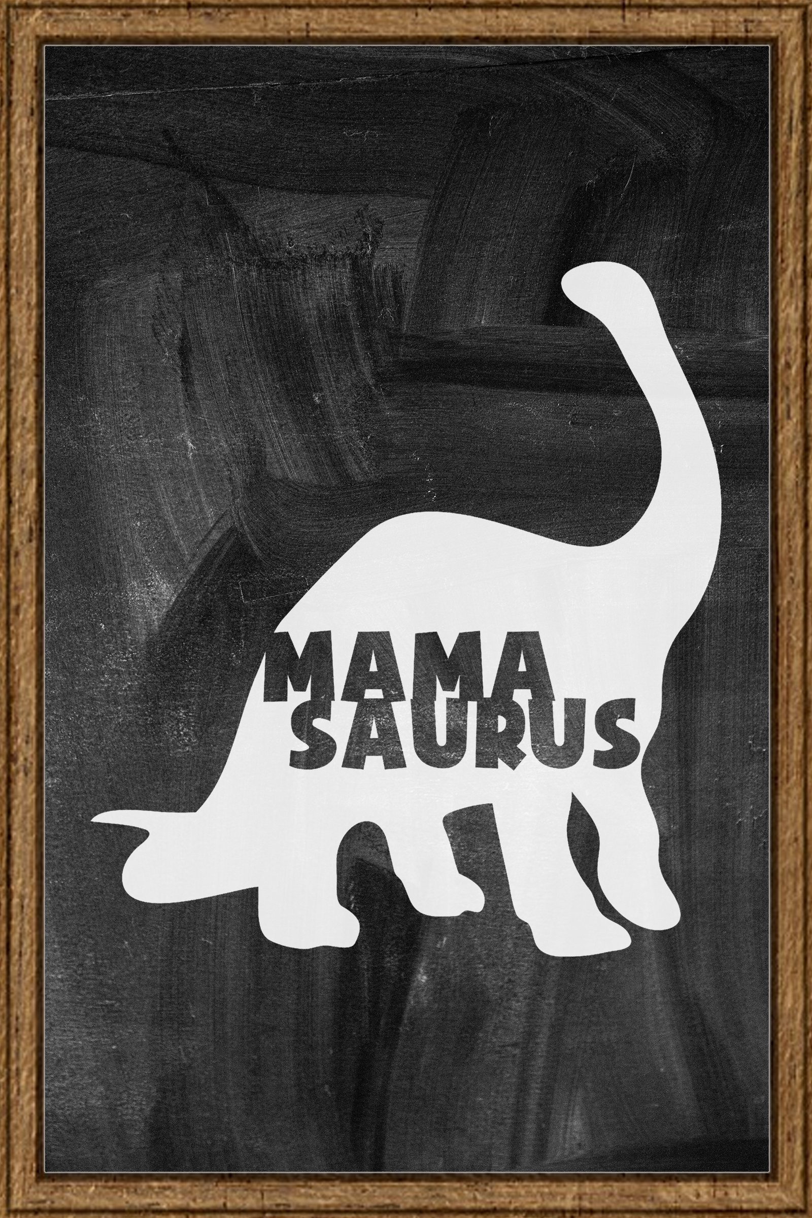 Mamasaurus bold dinosaur family extinct diplodocus Tin Sign Chalk Board ...