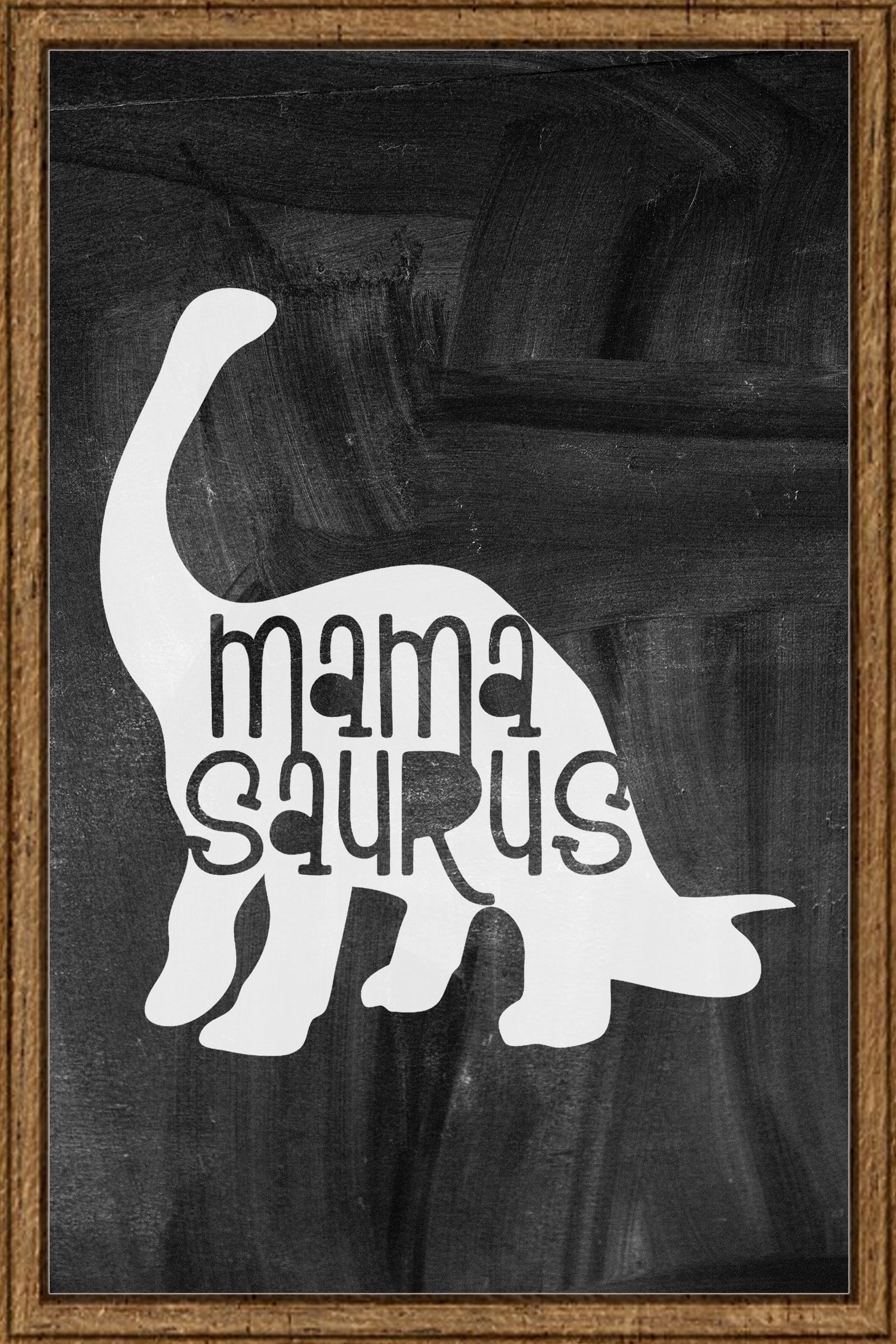 Mamasaurus dinosaur family extinct diplodocus Tin Sign Chalk Board Wall ...