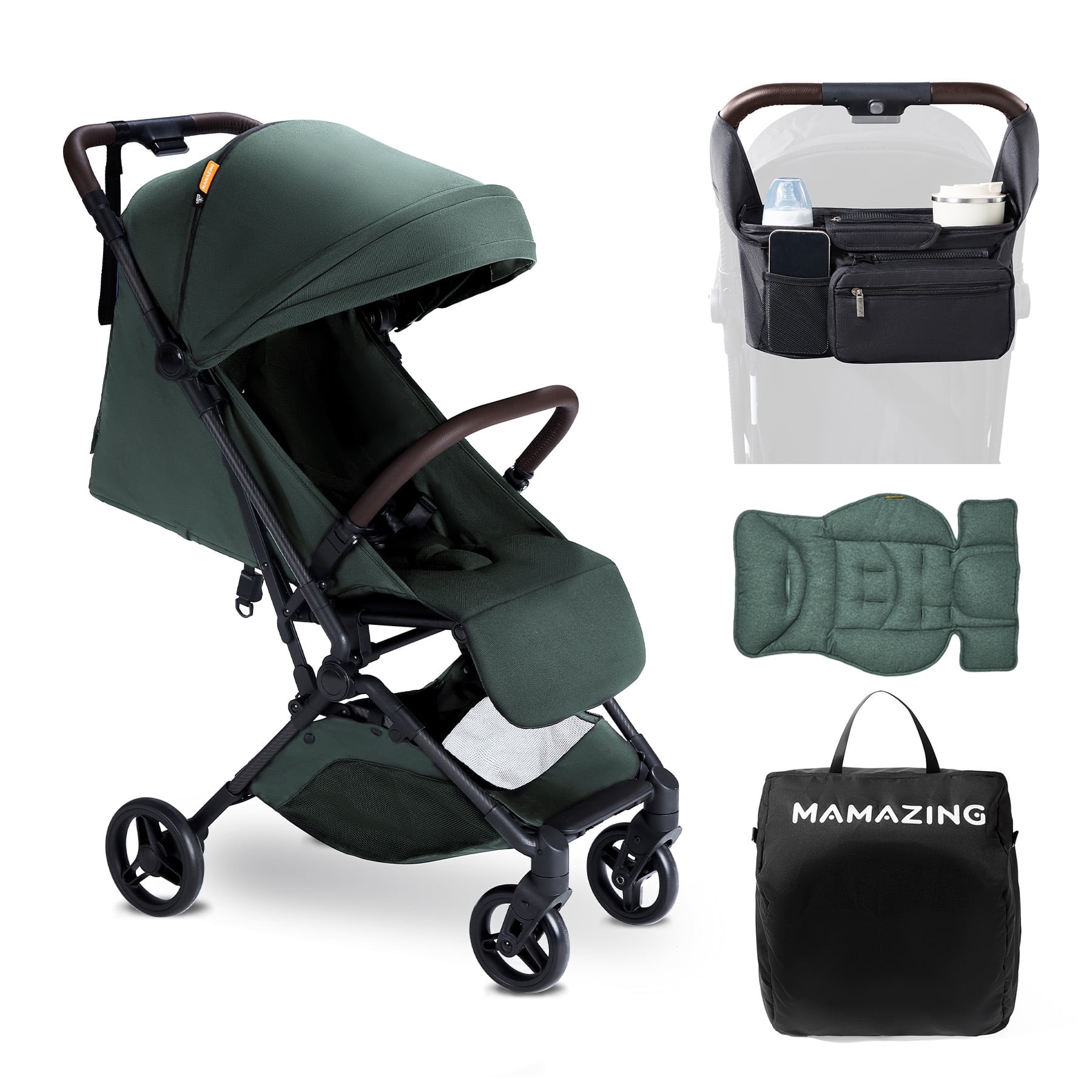 Mamazing Baby Stroller 11.5 lb Ultra Air Lightweight Foldable Carbon ...