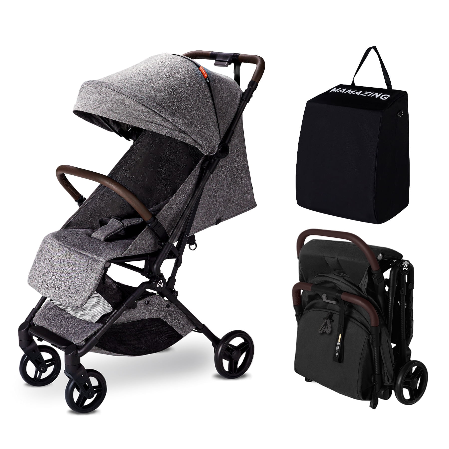Mamazing Baby Stroller 11.5 lb Ultra Air Lightweight Foldable Carbon ...
