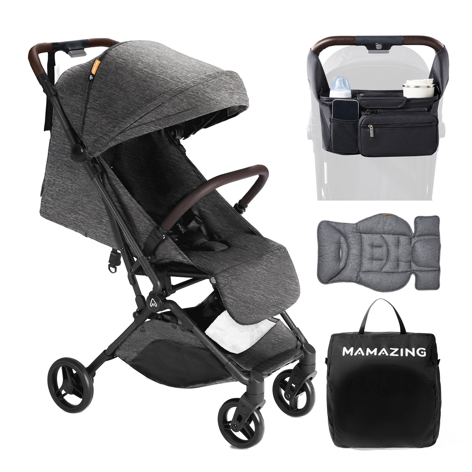 Mamazing Baby Stroller 11.5 lb Ultra Air Lightweight Foldable Carbon ...