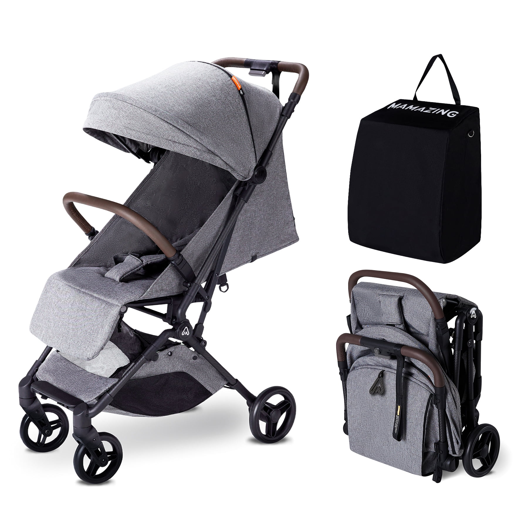 Mamazing Baby Stroller, Ultra Lightweight 11.5 lb Carbon Fiber ...