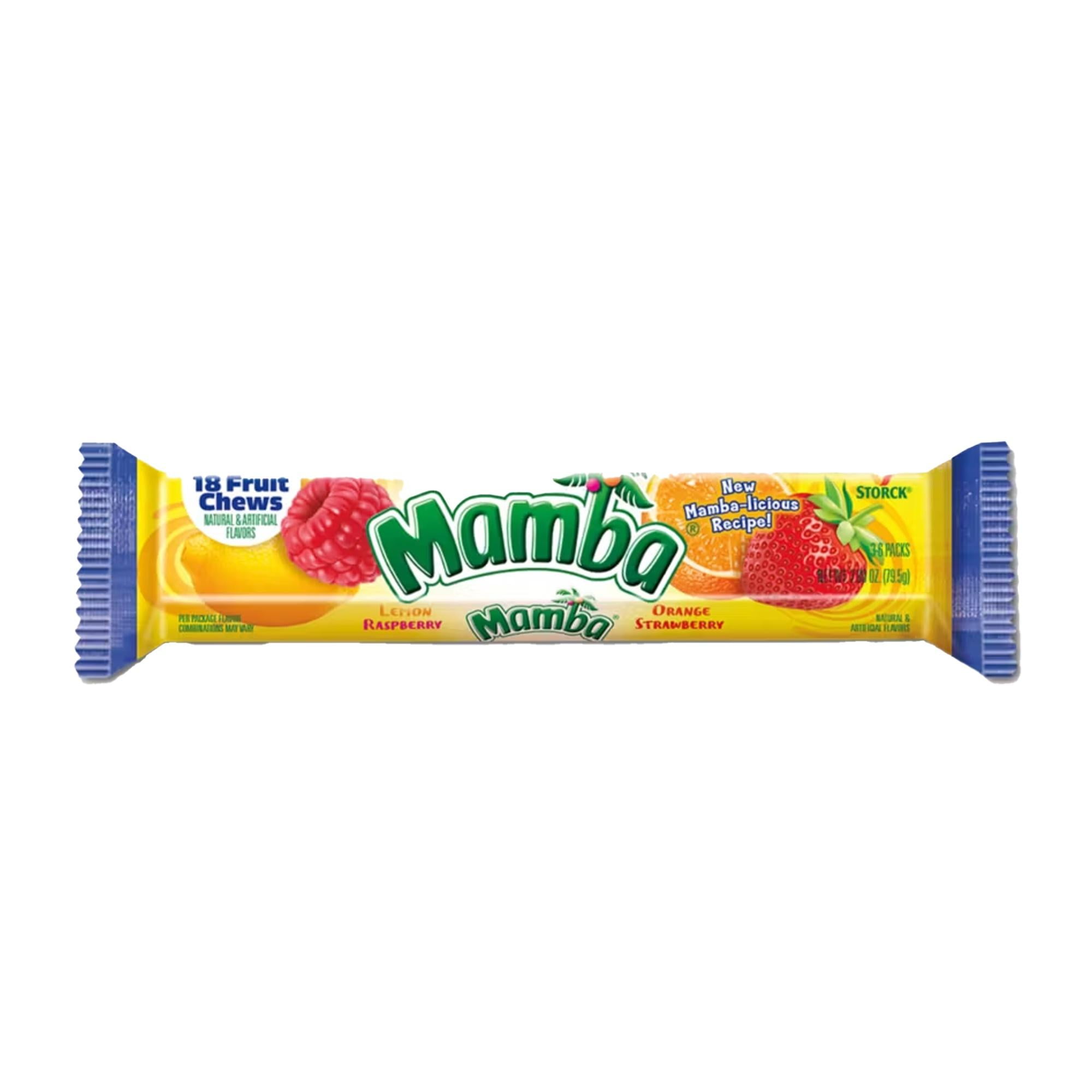 Mamba - 18 Fruit Chews - Natural & Artificial Flavors | 2.8 Ounces ...