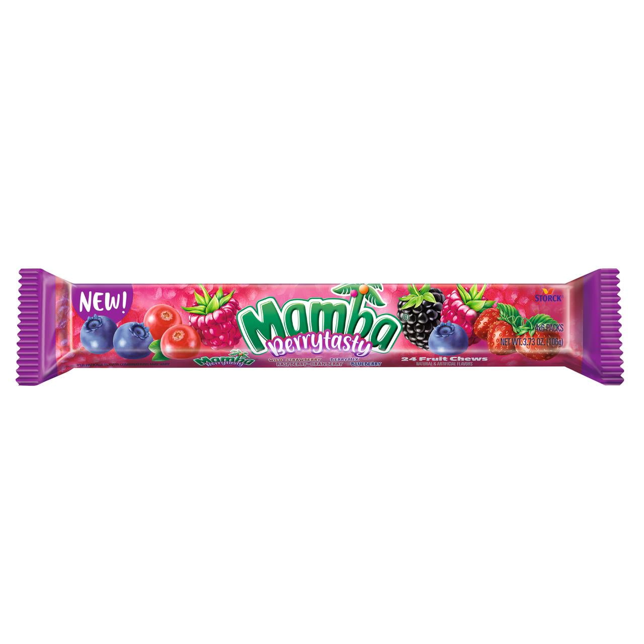 Mamba Berrytasty Fruit Chews Candy Stick Pack, 3.73oz - Walmart.com
