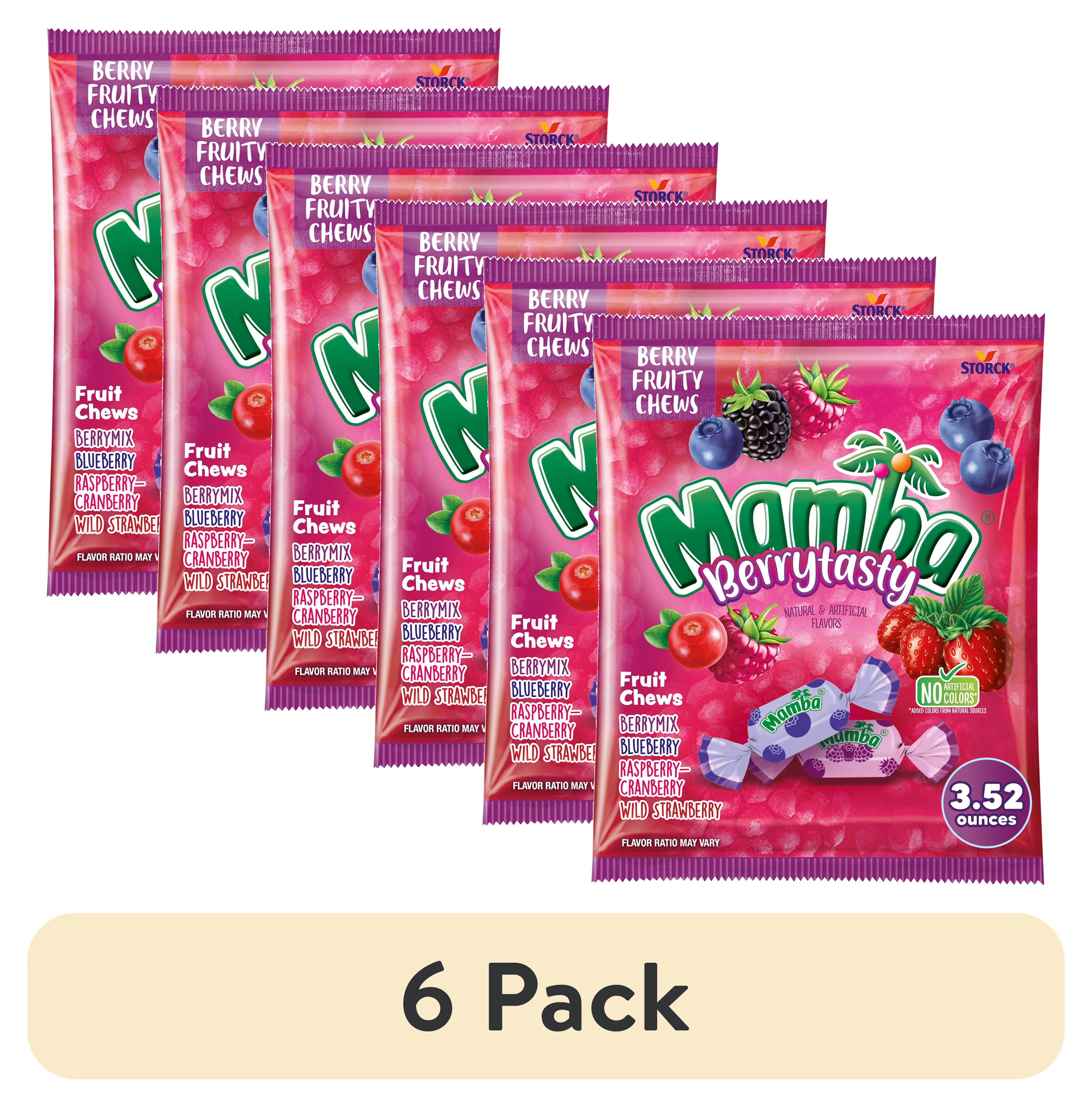 (6 pack) Mamba Berrytasty Fruit Chews Chewy Candy, 3.52 oz - Walmart.com